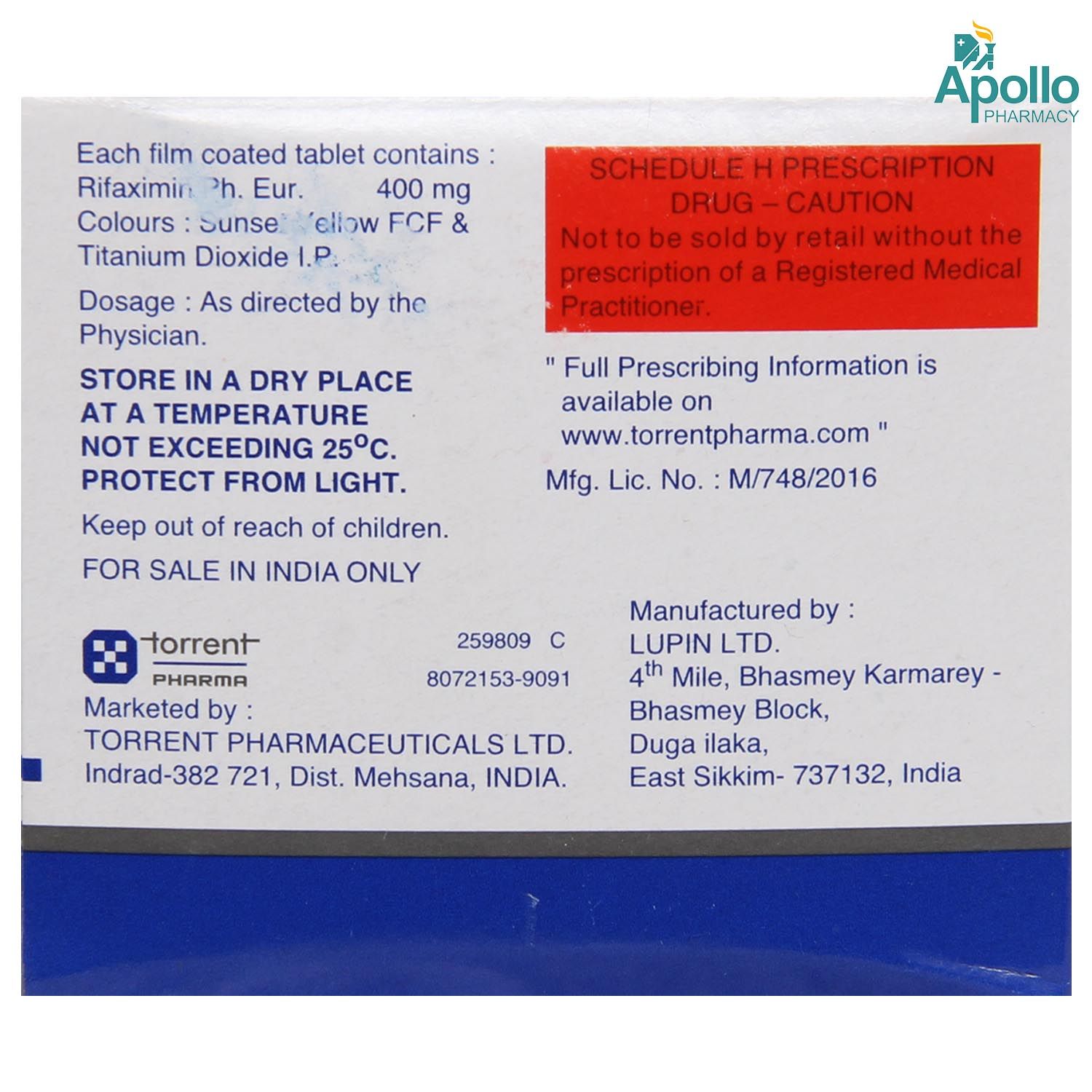 Torfix 400 Tablet 10's Price, Uses, Side Effects, Composition - Apollo ...