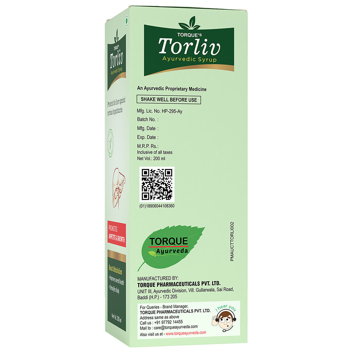 Buy Torques Torliv Syrup, 200 ml | 19 Minutes Delivery | Apollo Pharmacy