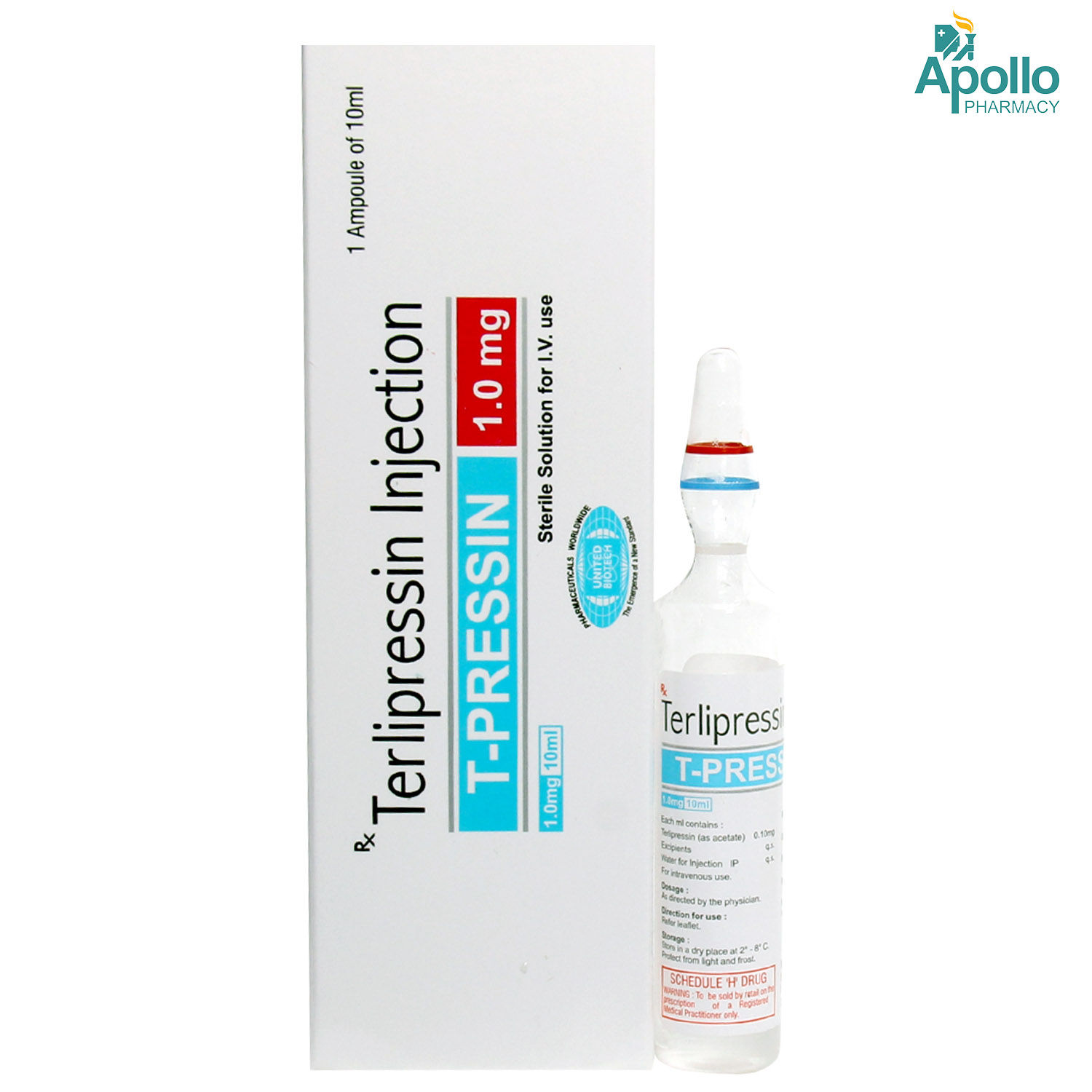 TPRESSIN 1.0MG INJECTION 10ML Price, Uses, Side Effects, Composition ...