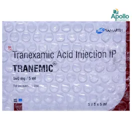 Tranemic 500 mg Injection 5 ml | Uses, Side Effects, Price | Apollo ...
