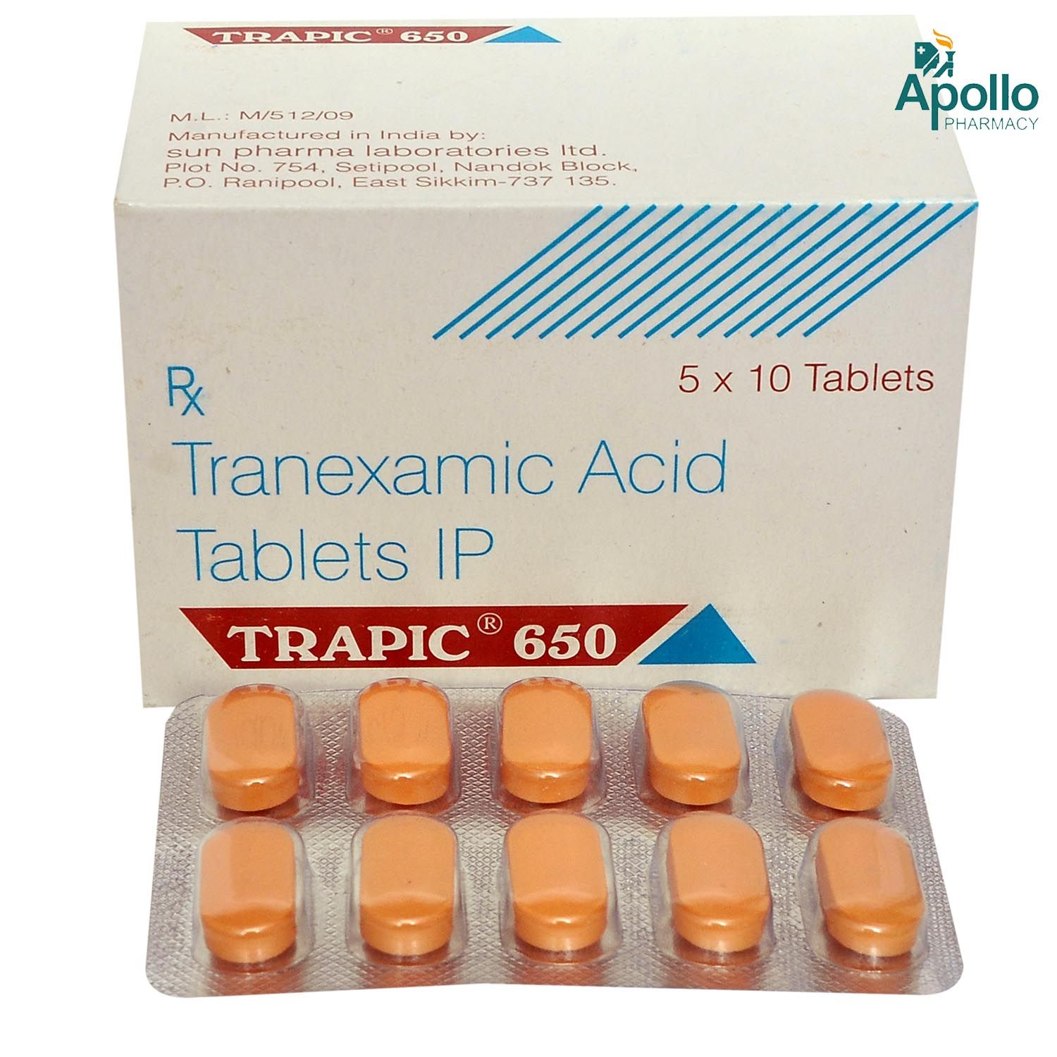 Trapic 650 Tablet 10's Price, Uses, Side Effects, Composition - Apollo ...