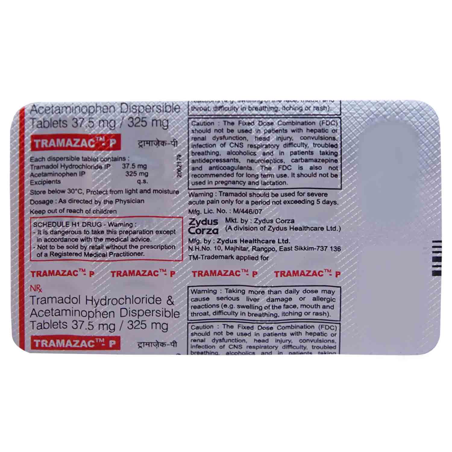Tramazac-P Tablet | Uses, Side Effects, Price | Apollo Pharmacy