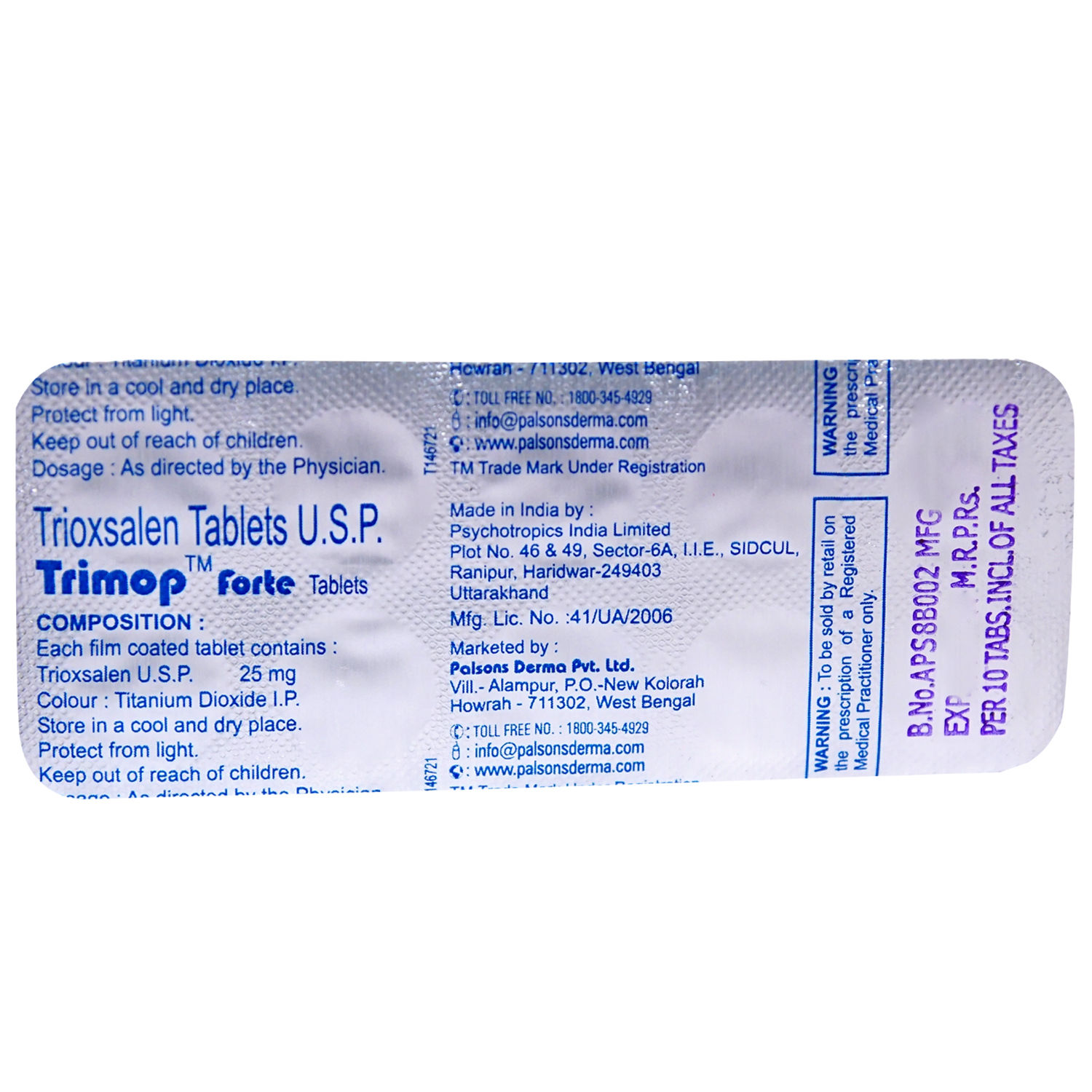 Trimop Forte Tablet 10's Price, Uses, Side Effects, Composition ...