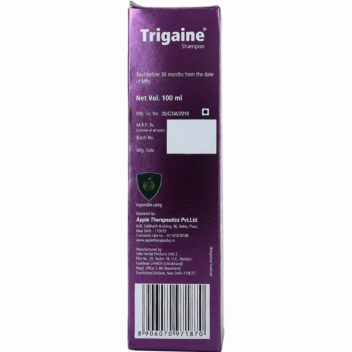 Trigaine Shampoo, 100 ml Price, Uses, Side Effects, Composition ...