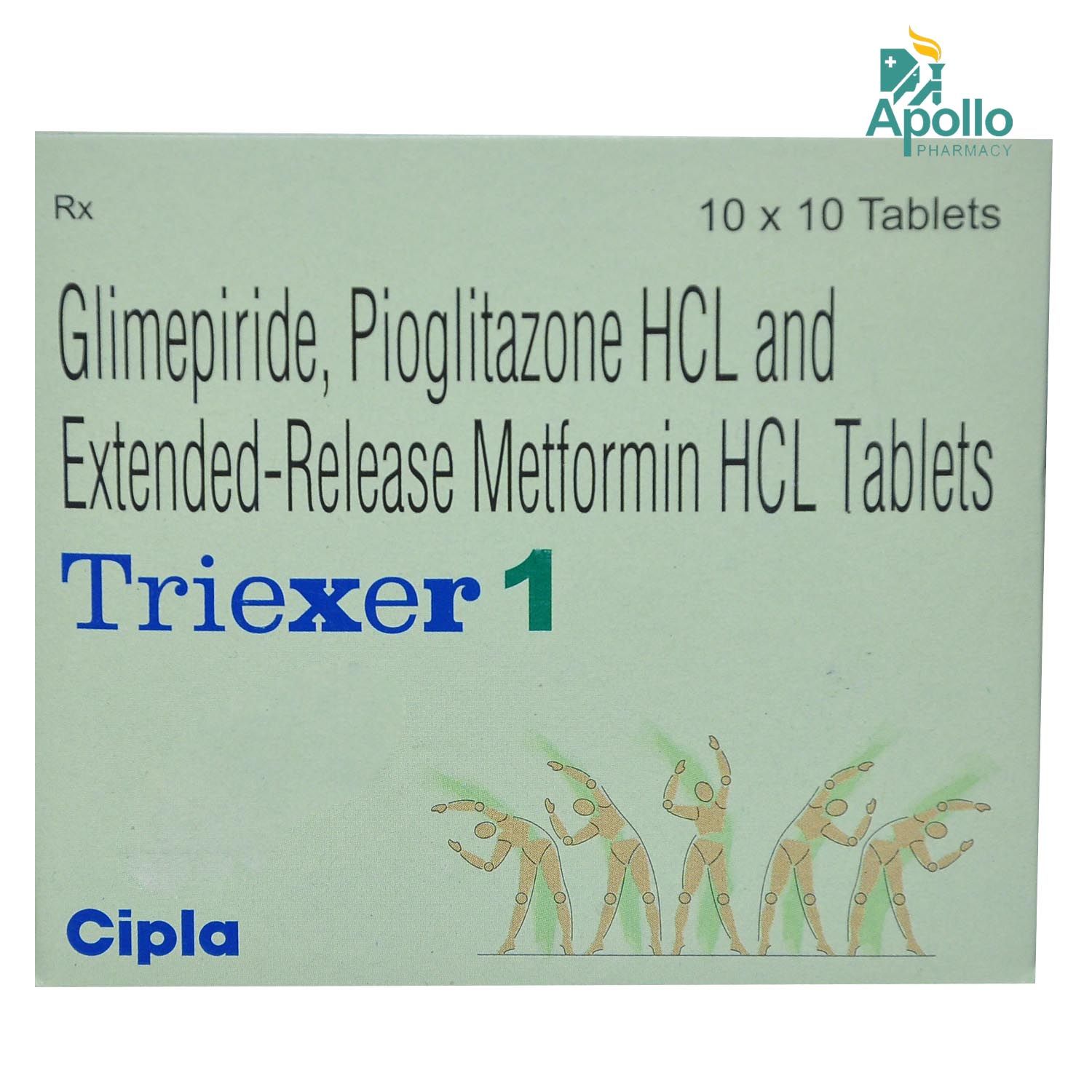 Triexer 1 Tablet | Uses, Side Effects, Price | Apollo Pharmacy