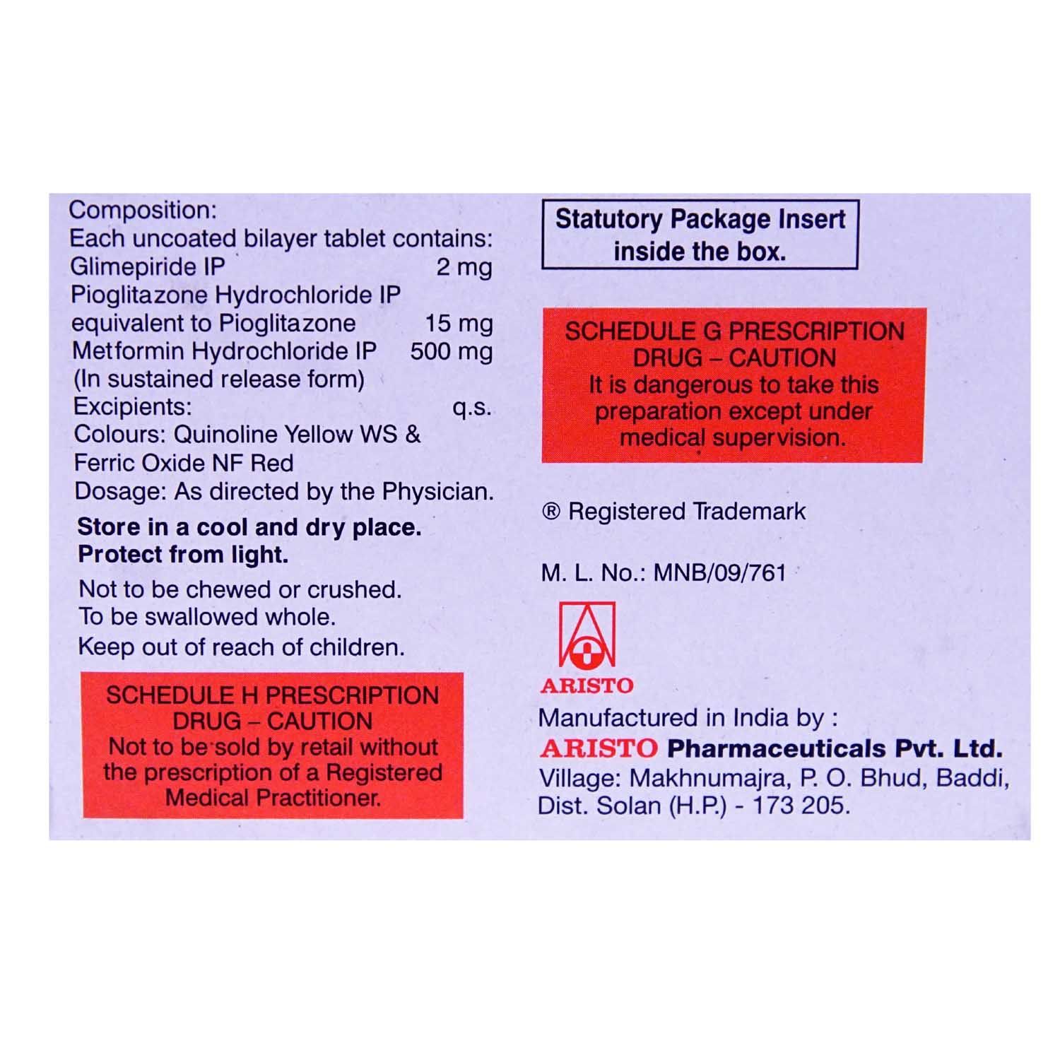 Triopil 2 Tablet 10's Price, Uses, Side Effects, Composition - Apollo ...