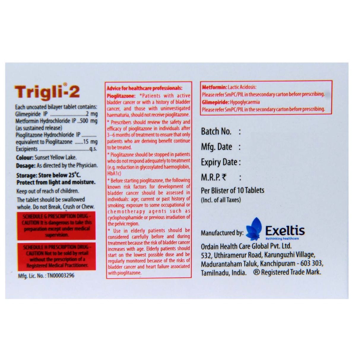 TRIGLI 2MG TABLET Price, Uses, Side Effects, Composition - Apollo Pharmacy
