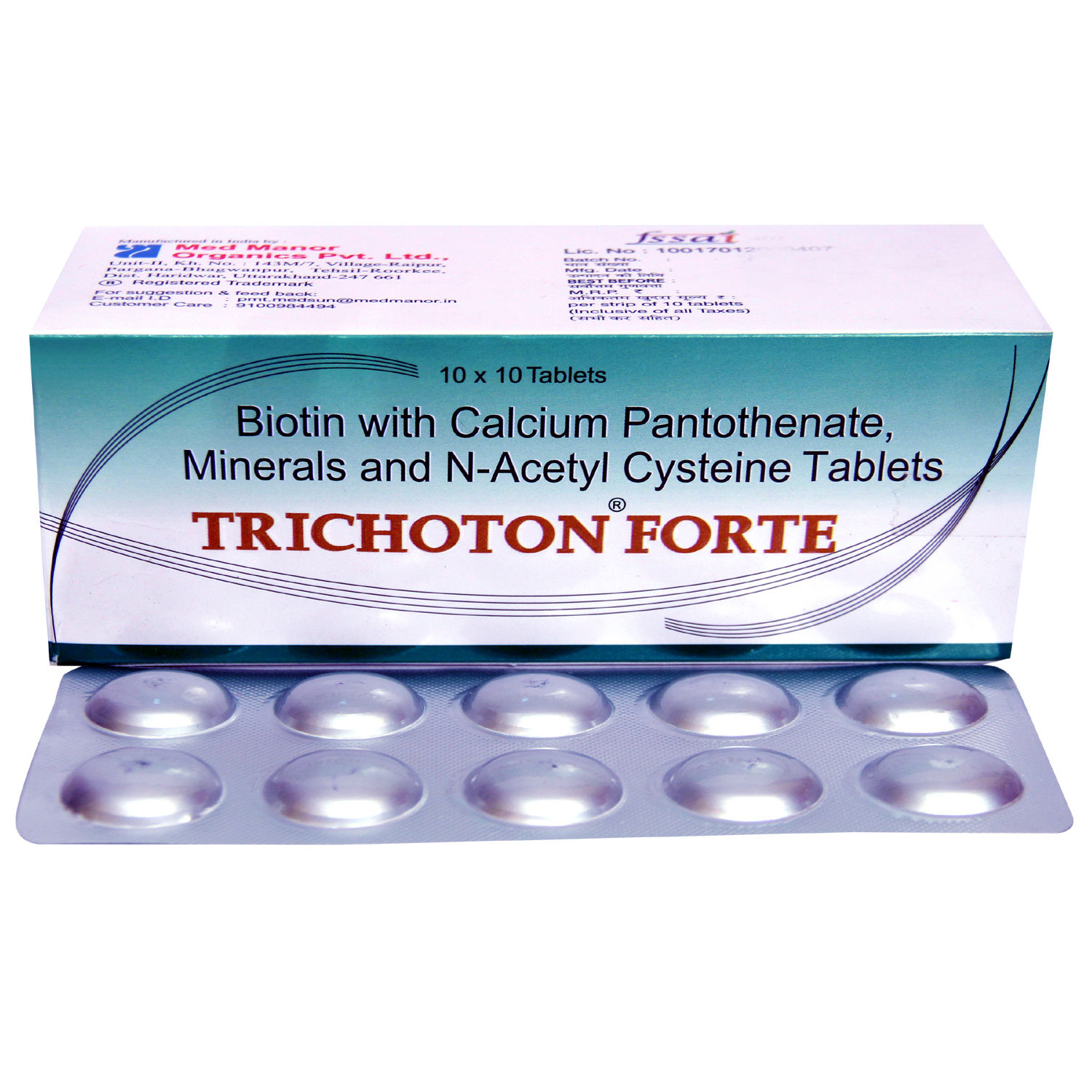 Trichoton Forte Tablet 10's Price, Uses, Side Effects, Composition ...