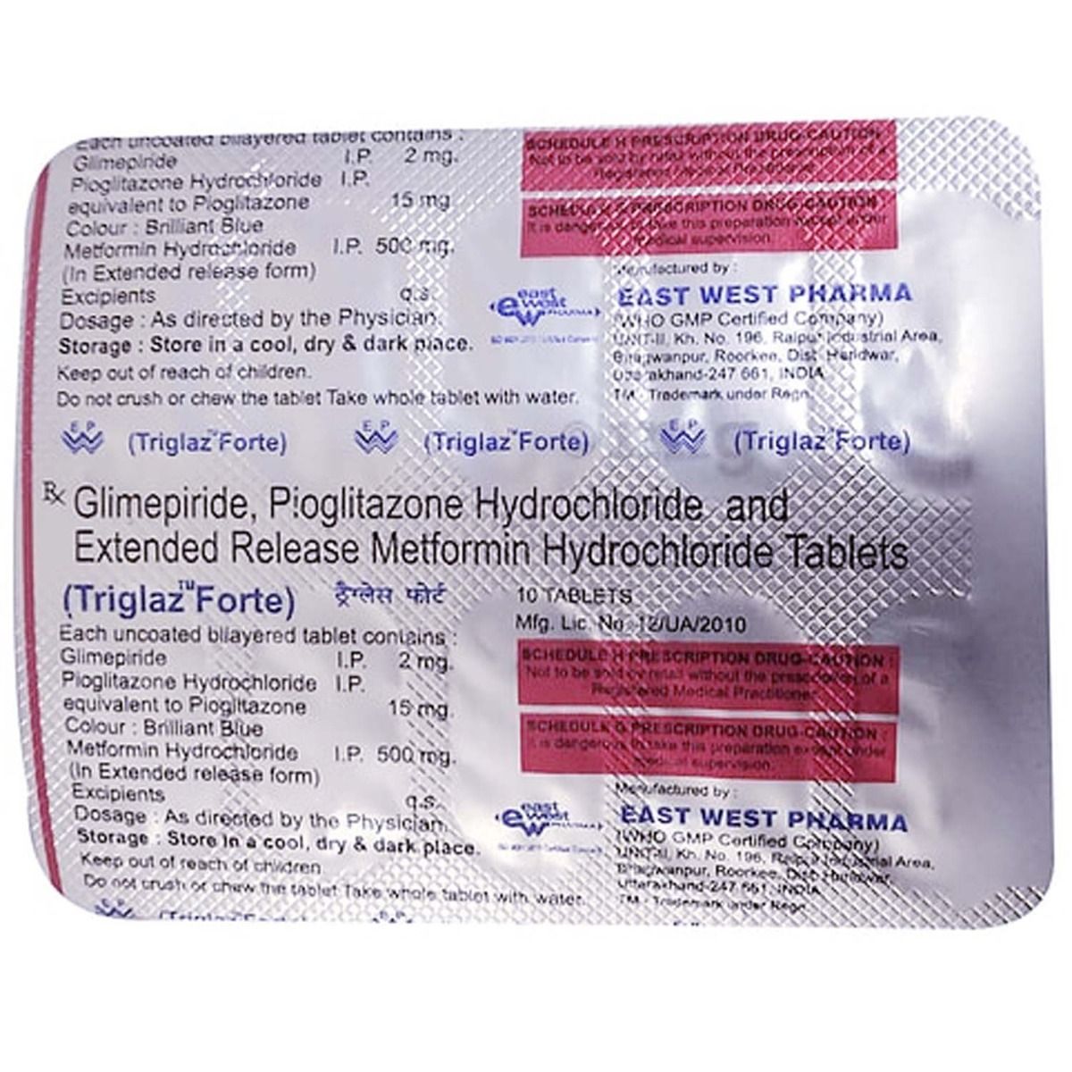 Triglaz Forte Tablet | Uses, Side Effects, Price | Apollo Pharmacy