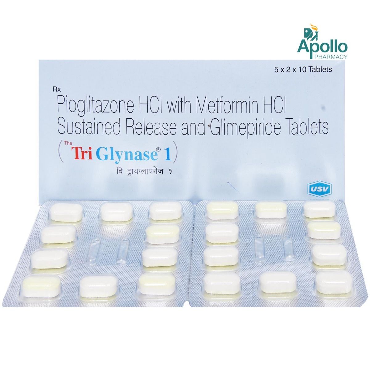 Tri Glynase 1 Tablet 10's Price, Uses, Side Effects, Composition ...