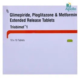 Triobimet 1 Tablet | Uses, Side Effects, Price | Apollo Pharmacy