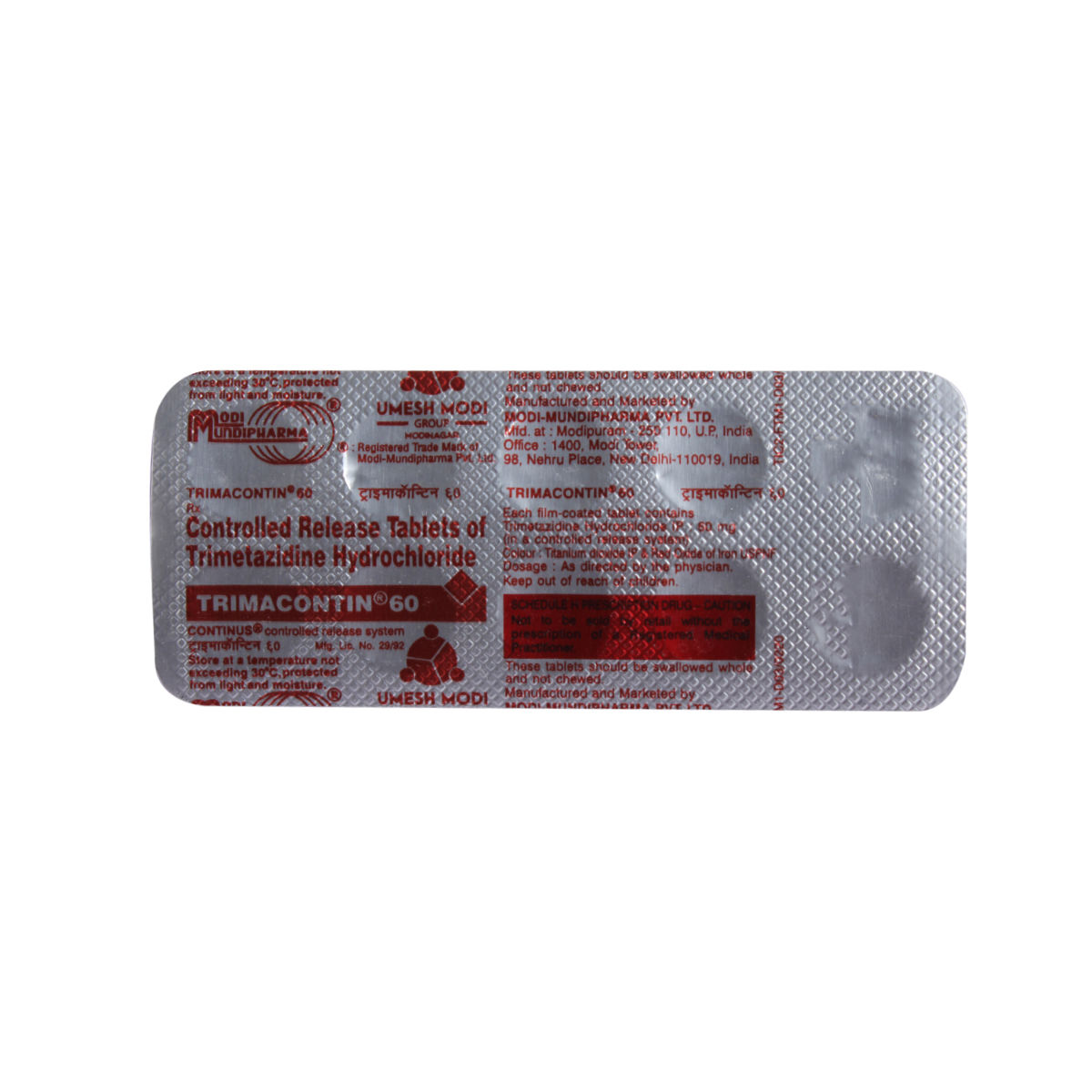 TRIMACONTIN 60MG TABLET Price, Uses, Side Effects, Composition - Apollo ...