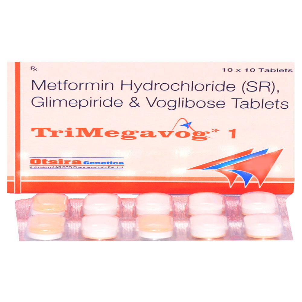 TriMegavog 1 Tablet 10's Price, Uses, Side Effects, Composition ...