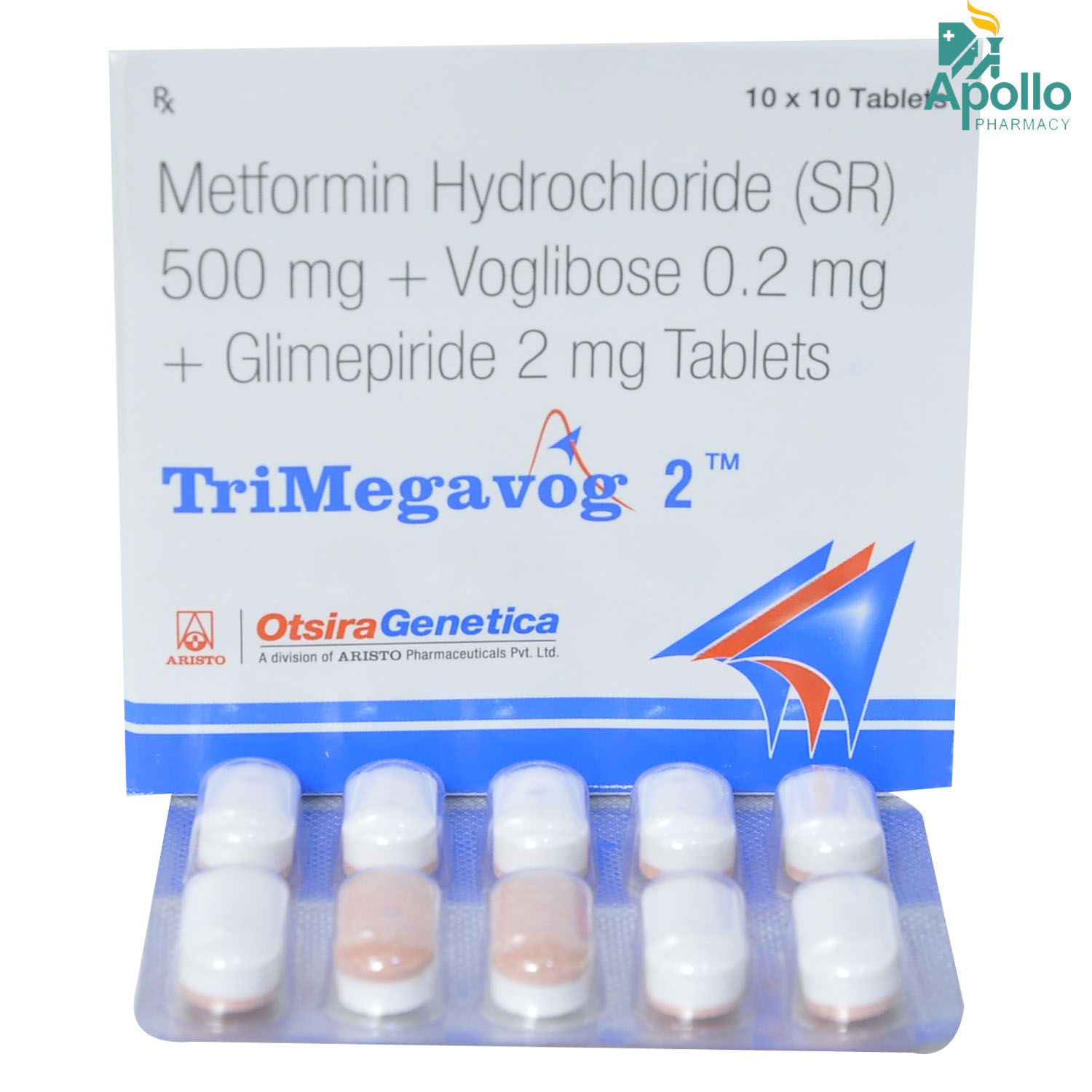 TriMegavog 2 Tablet 10's Price, Uses, Side Effects, Composition ...