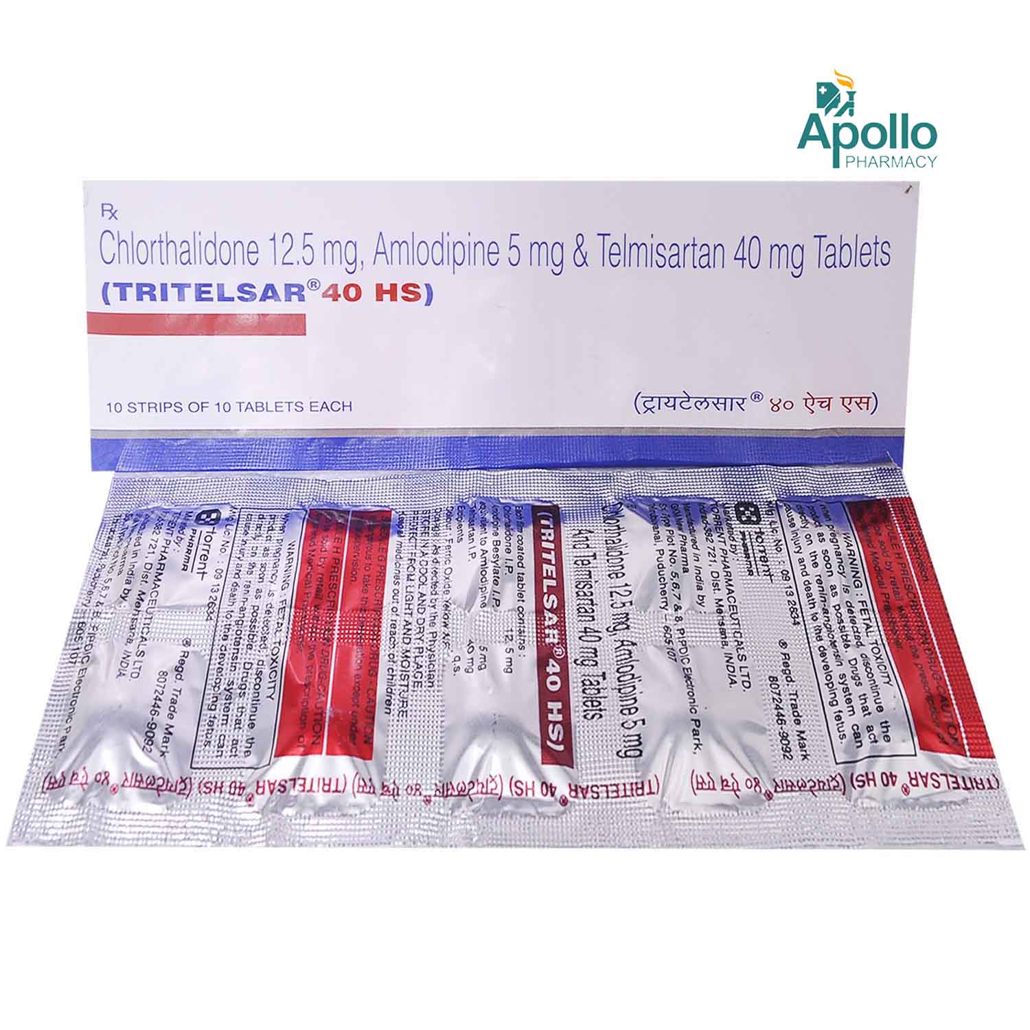 Tritelsar 40 HS Tablet 10's Price, Uses, Side Effects, Composition ...