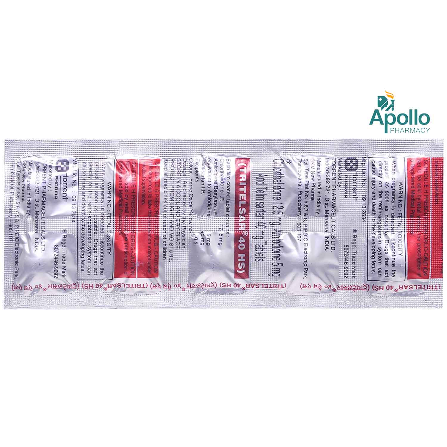 Tritelsar 40 HS Tablet 10's Price, Uses, Side Effects, Composition ...