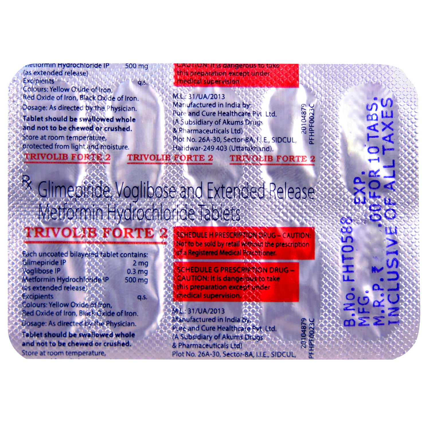 Trivolib Forte 2 Tablet | Uses, Side Effects, Price | Apollo Pharmacy