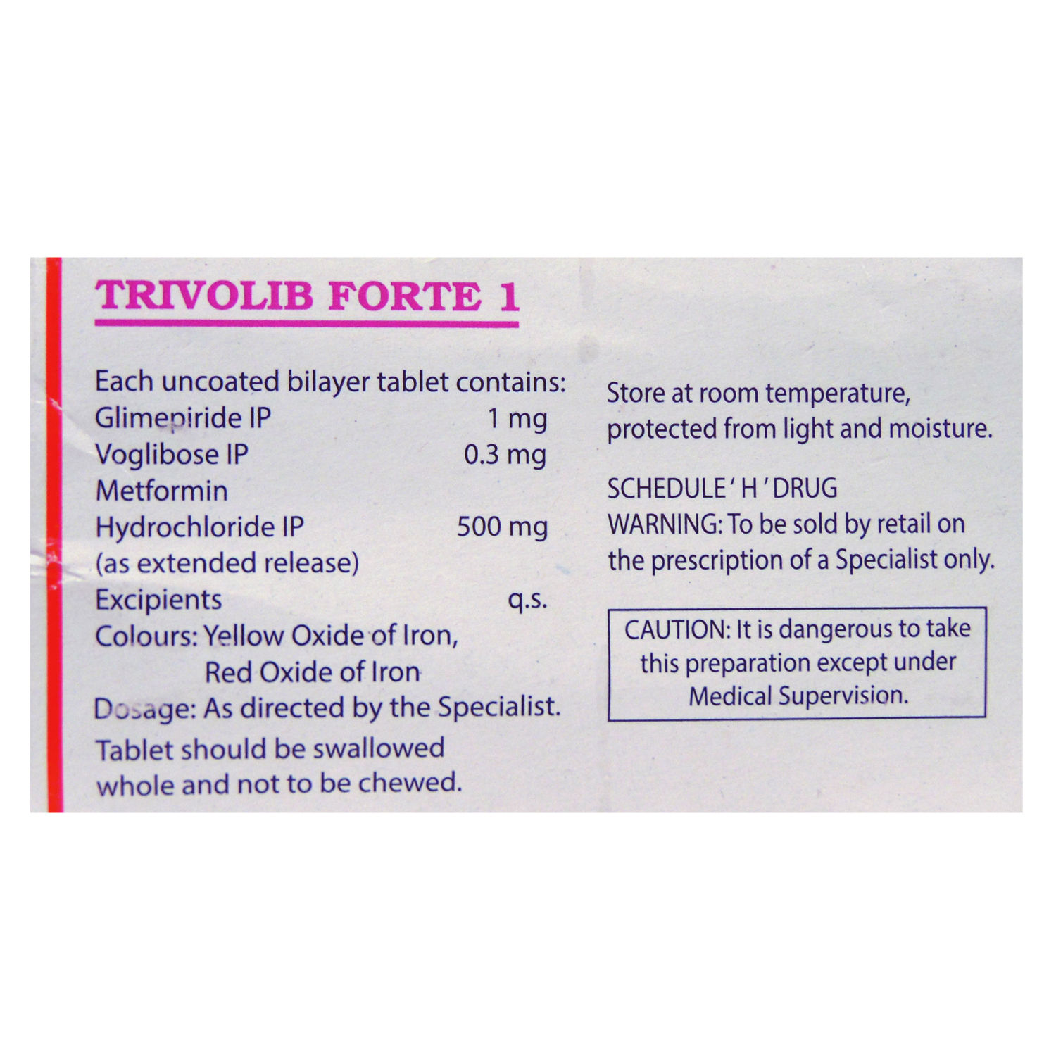 Trivolib Forte 1 Tablet | Uses, Side Effects, Price | Apollo Pharmacy