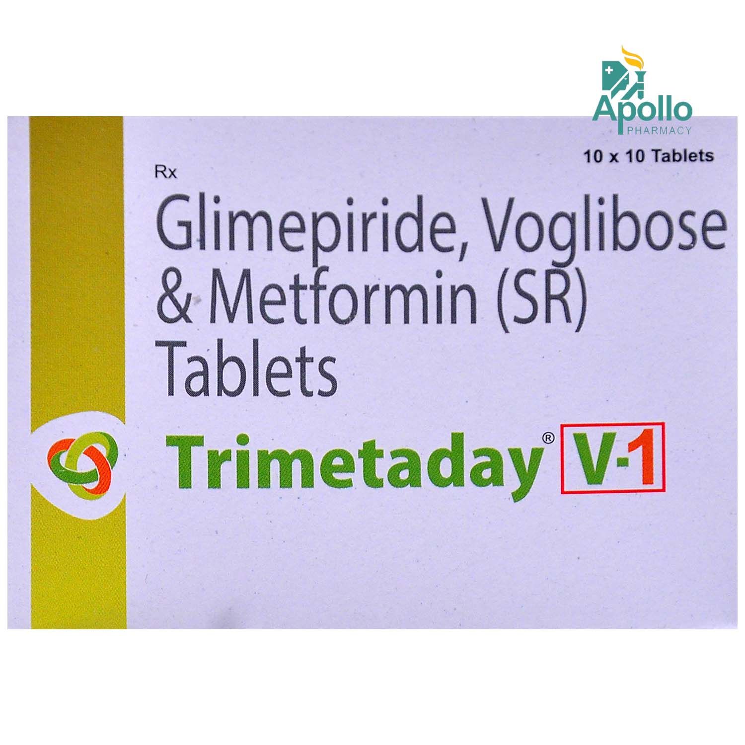 Trimetaday V-1 Tablet | Uses, Side Effects, Price | Apollo Pharmacy