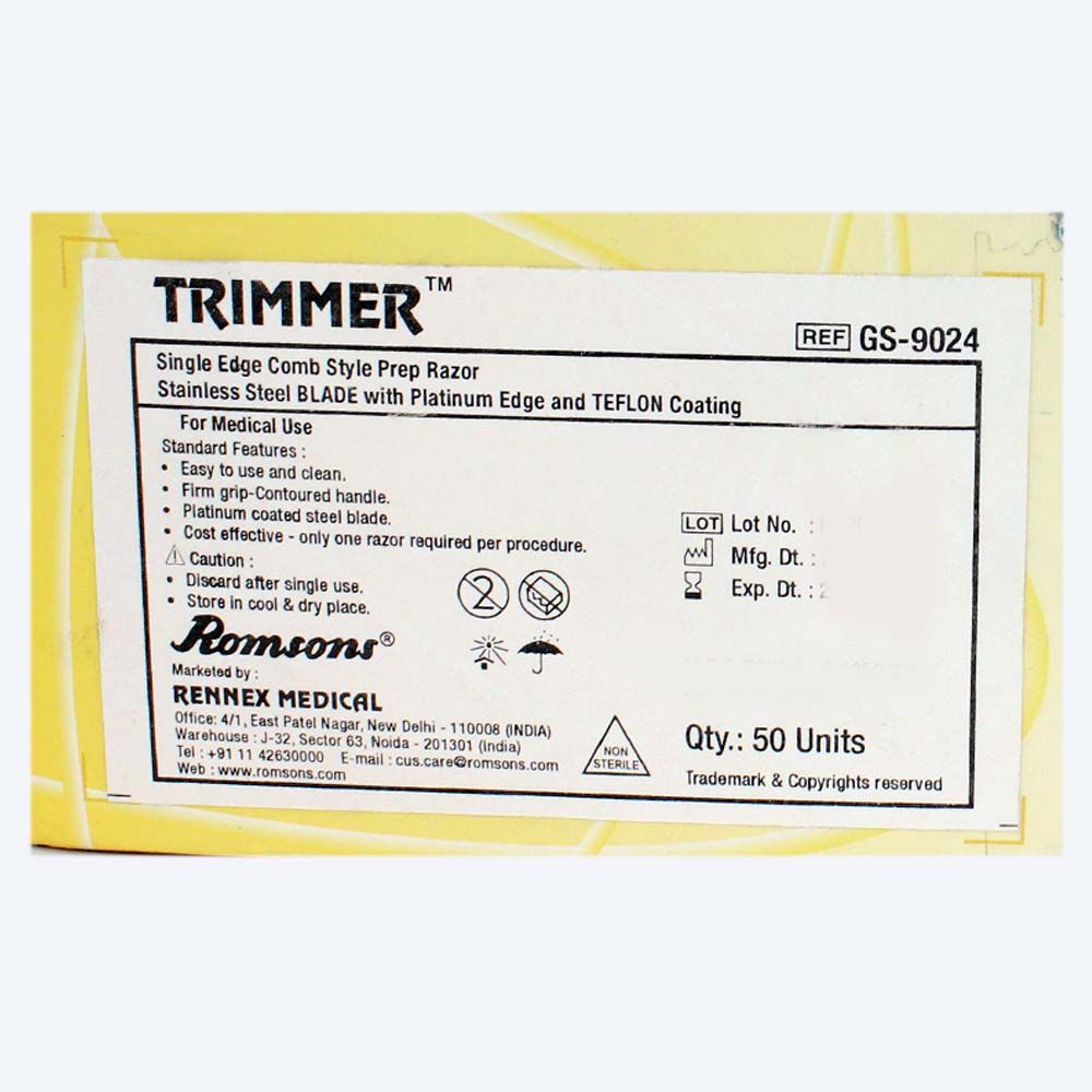 Trimmer ( Prep Razor ) Price, Uses, Side Effects, Composition - Apollo ...