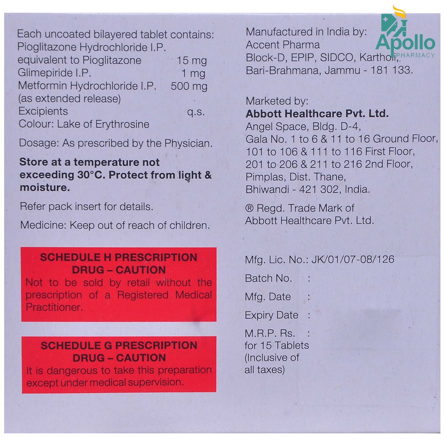 Tribet 1 Tablet 15's Price, Uses, Side Effects, Composition - Apollo ...