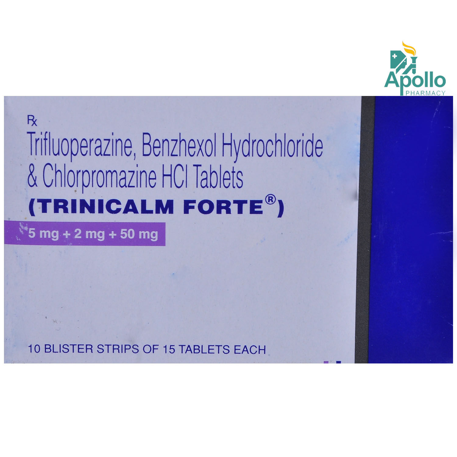 Trinicalm Forte 5 mg/2 mg/50 mg Tablet 15's Price, Uses, Side Effects ...