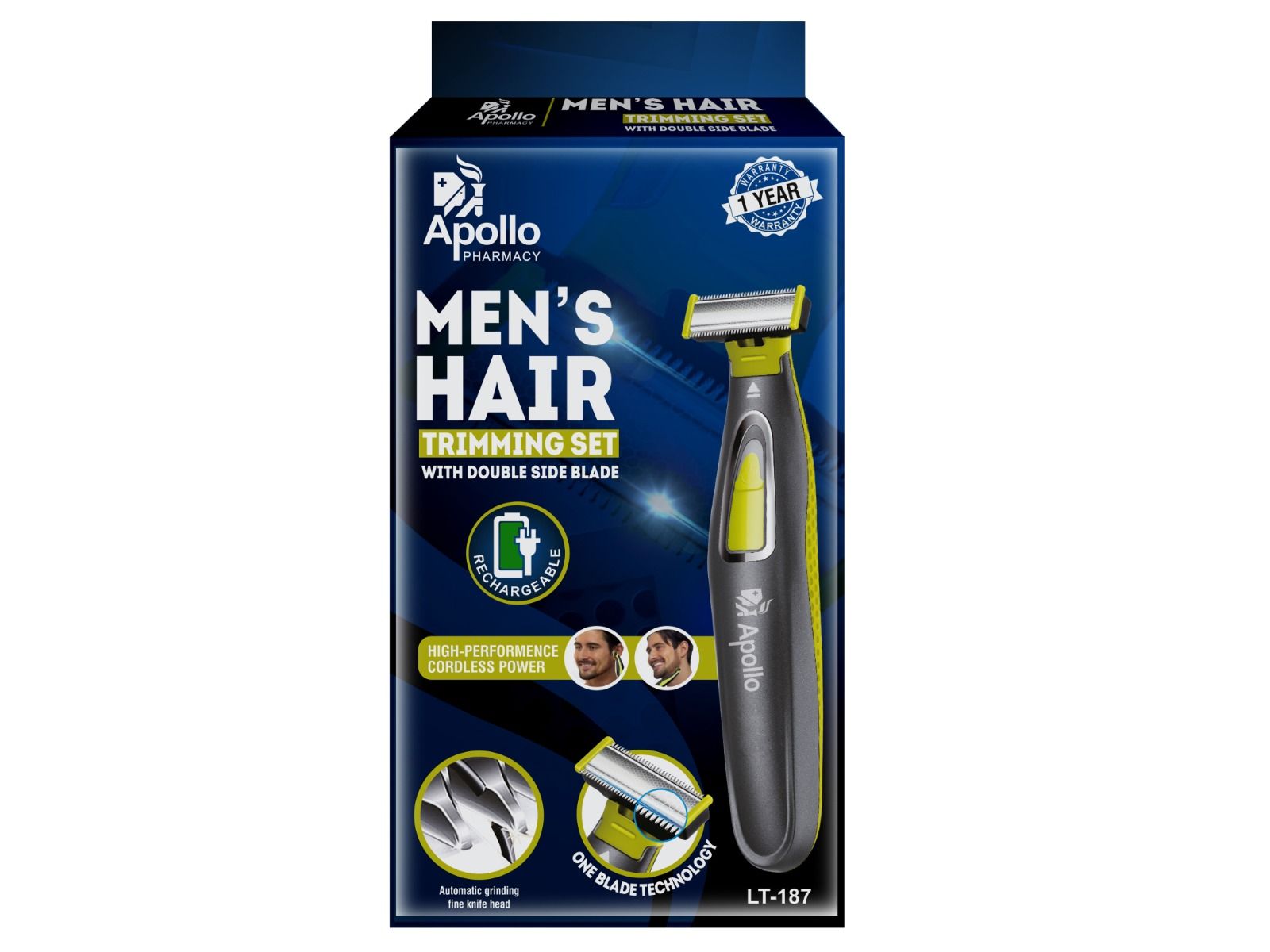 Apollo Pharmacy Men's Hair Trimming Set, 1 Count Price, Uses, Side ...