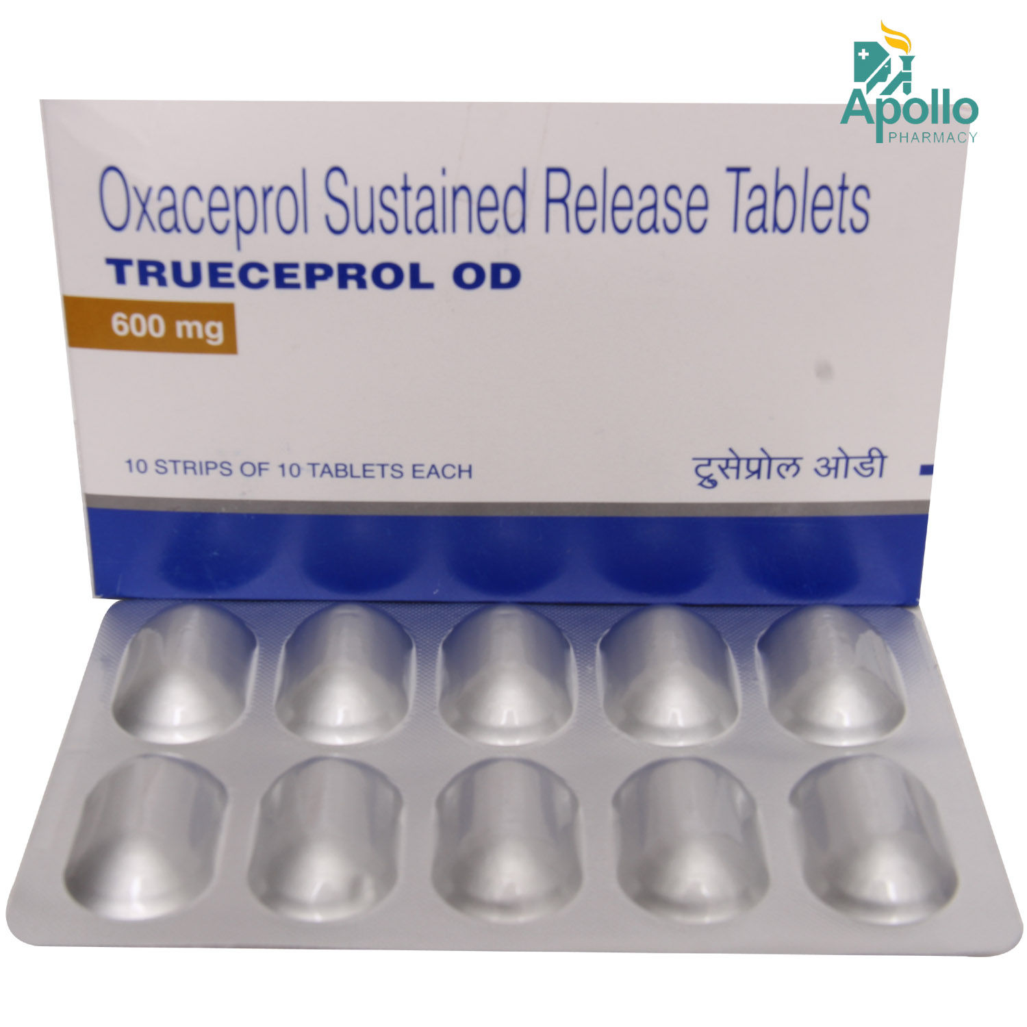 Trueceprol OD 600 Tablet 10's Price, Uses, Side Effects, Composition ...