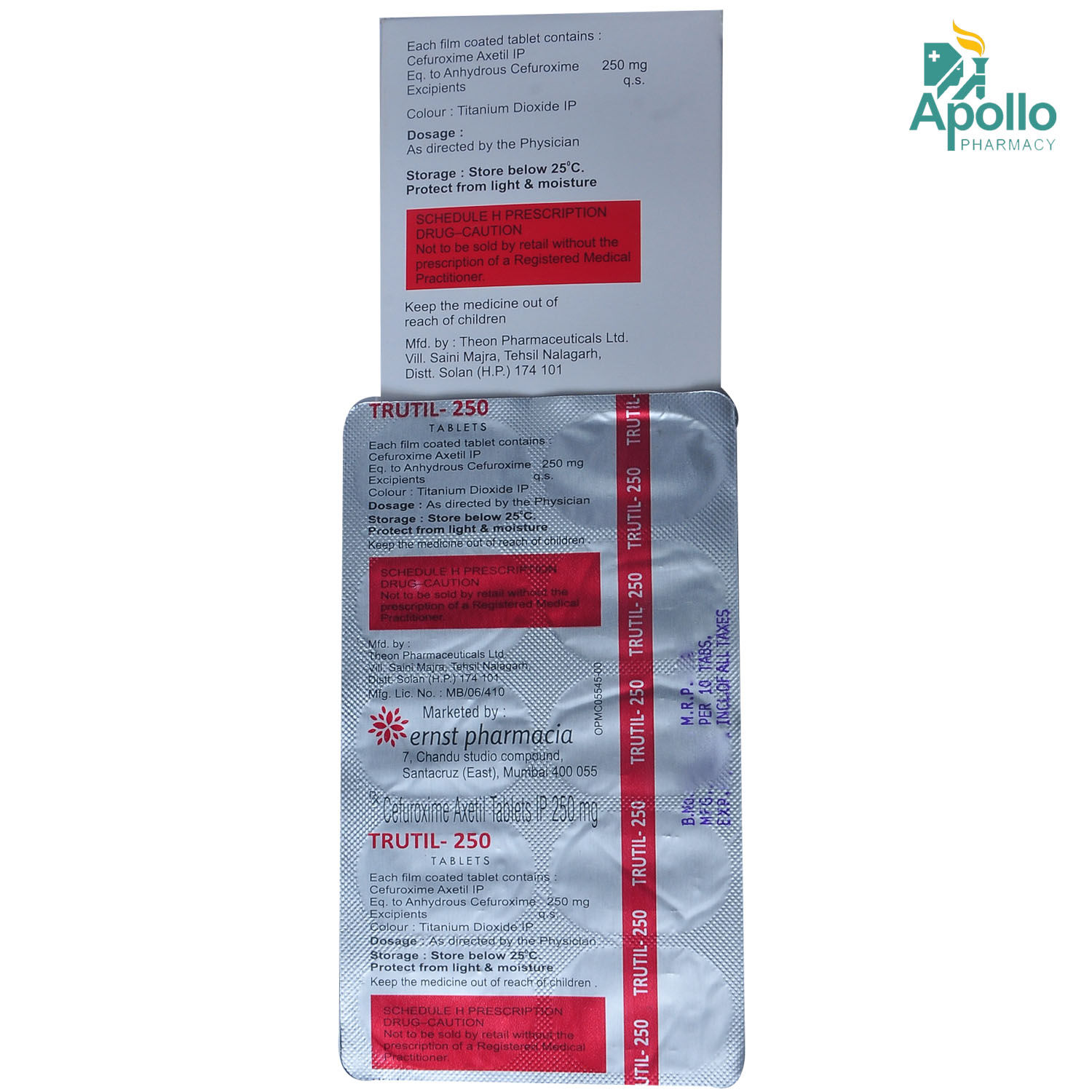 Trutil-250mg Tablet 10s Price, Uses, Side Effects, Composition - Apollo ...