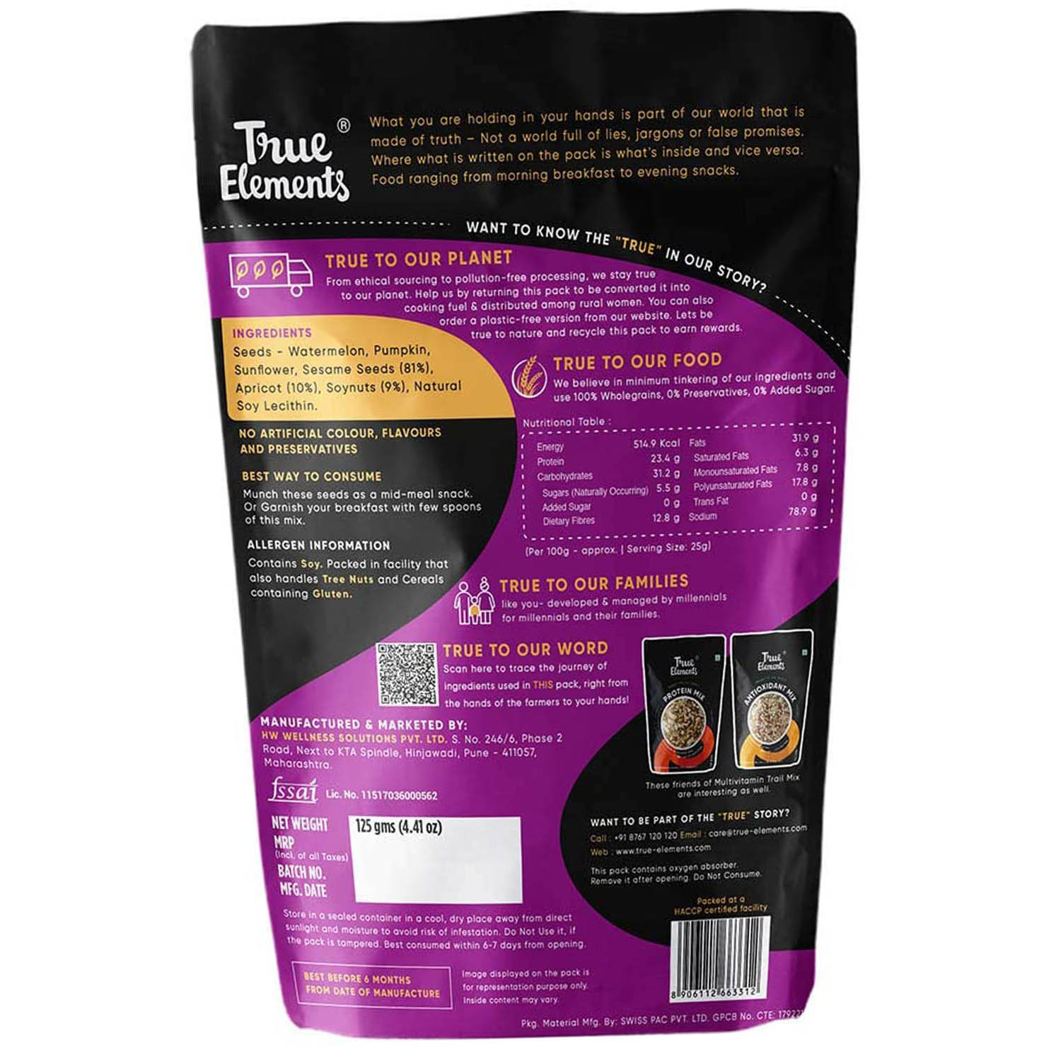 True Elements Multivitamin Trail Mix, 125 gm Price, Uses, Side Effects ...