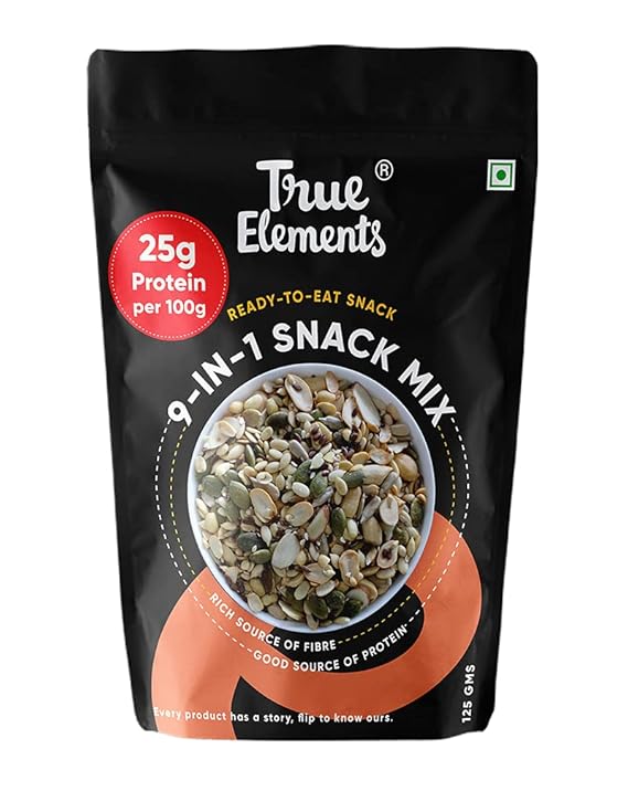 Buy True Elements 9-In-1 Seeds & Nuts Mix, 125 gm | 19 Minutes Delivery ...