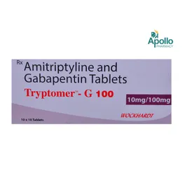 Tryptomer-G 100 Tablet | Uses, Side Effects, Price | Apollo Pharmacy