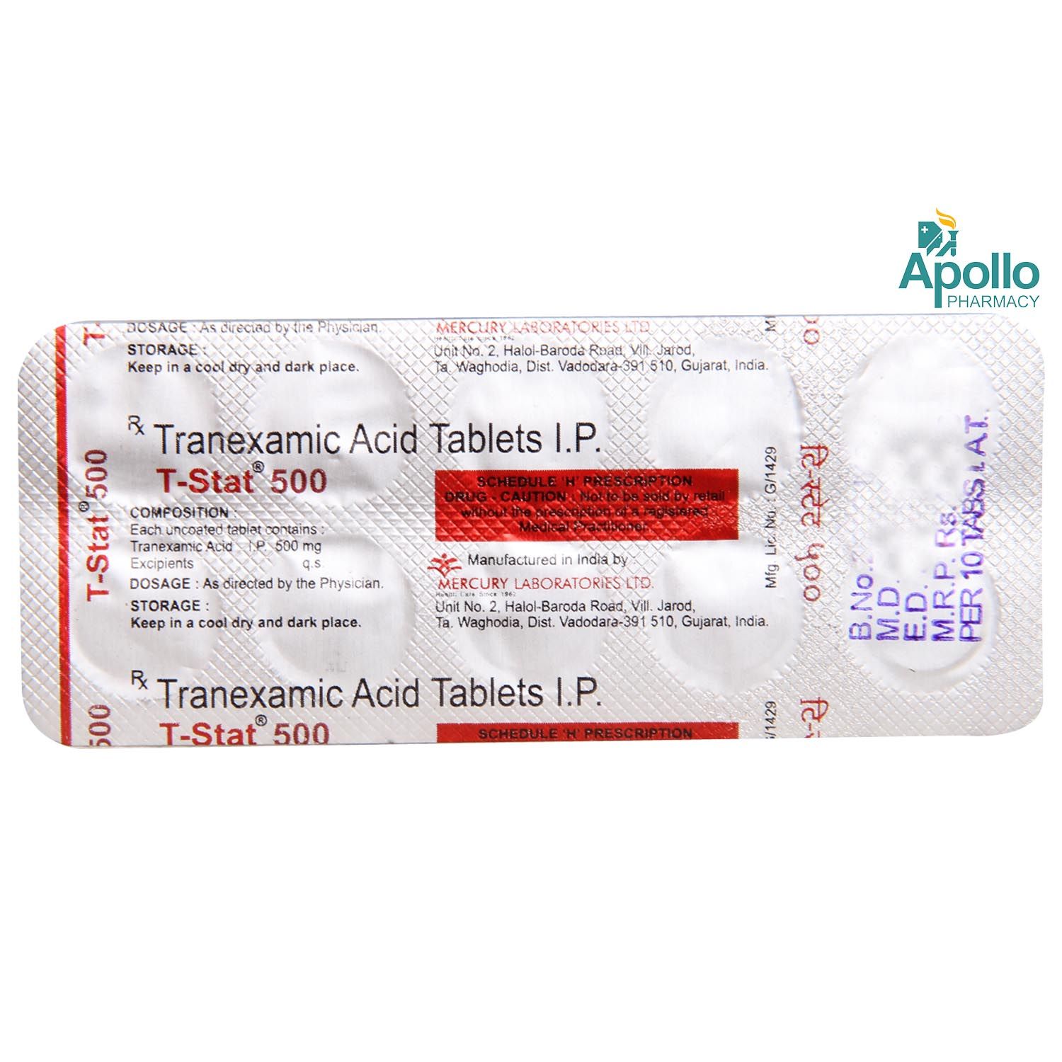 T-Stat 500 Tablet 10's Price, Uses, Side Effects, Composition - Apollo ...