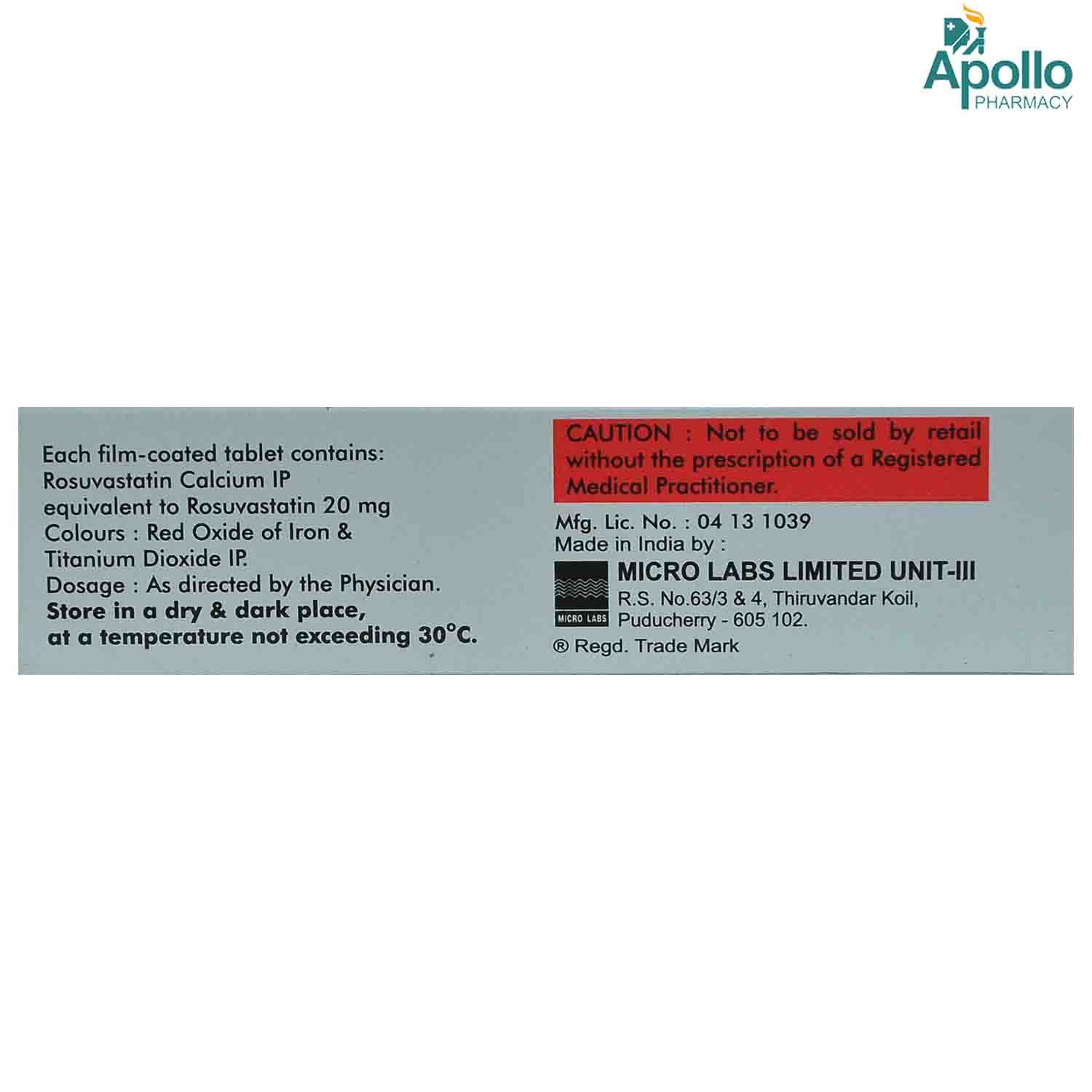 Turbovas 20 Tablet 10's Price, Uses, Side Effects, Composition - Apollo ...