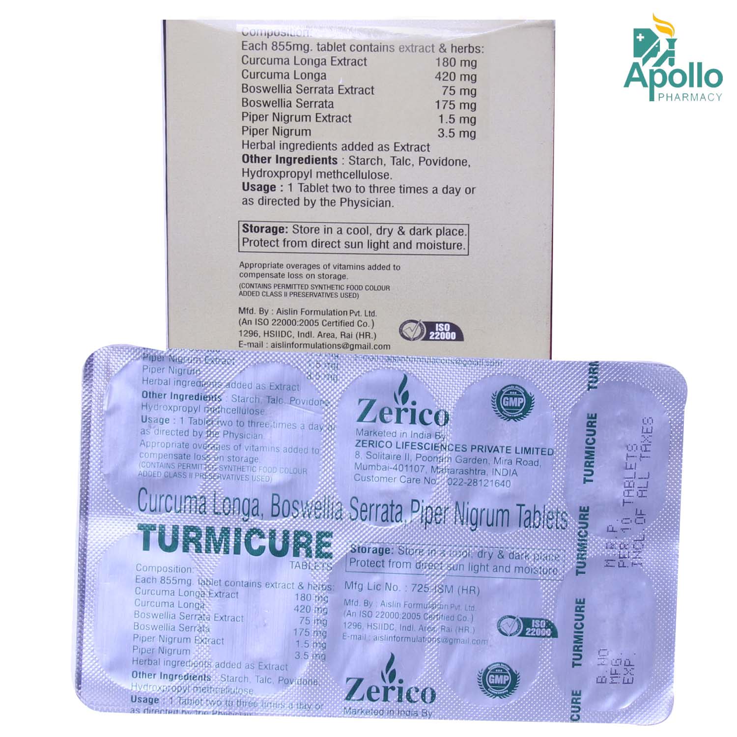 Turmicure Tablet | Uses, Side Effects, Price | Apollo Pharmacy