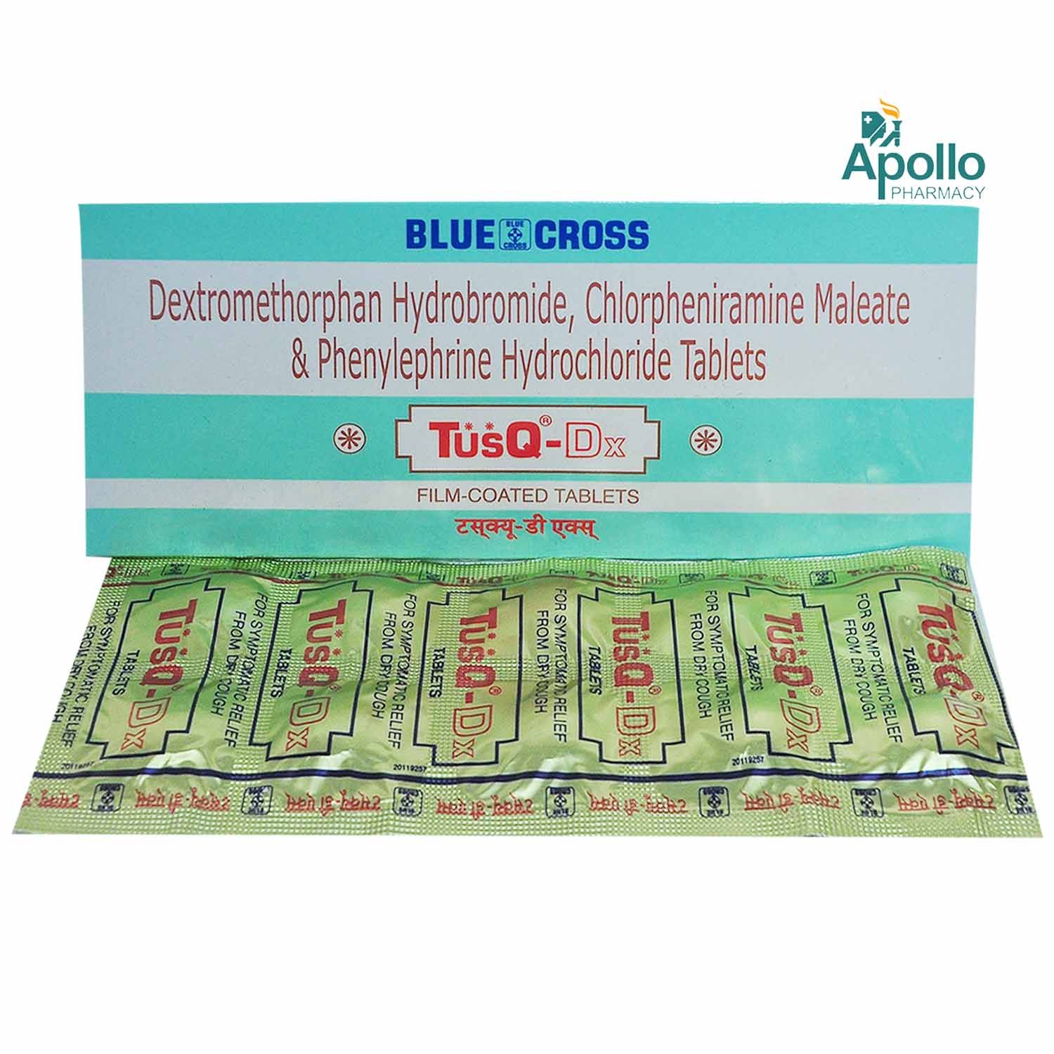 Tusq-DX Tablet 10's Price, Uses, Side Effects, Composition - Apollo ...