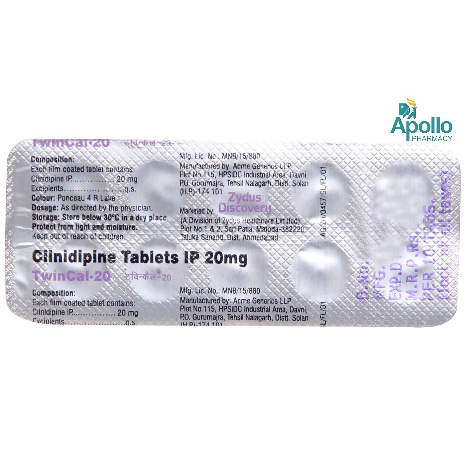 Twincal-20 Tablet 10's Price, Uses, Side Effects, Composition - Apollo ...