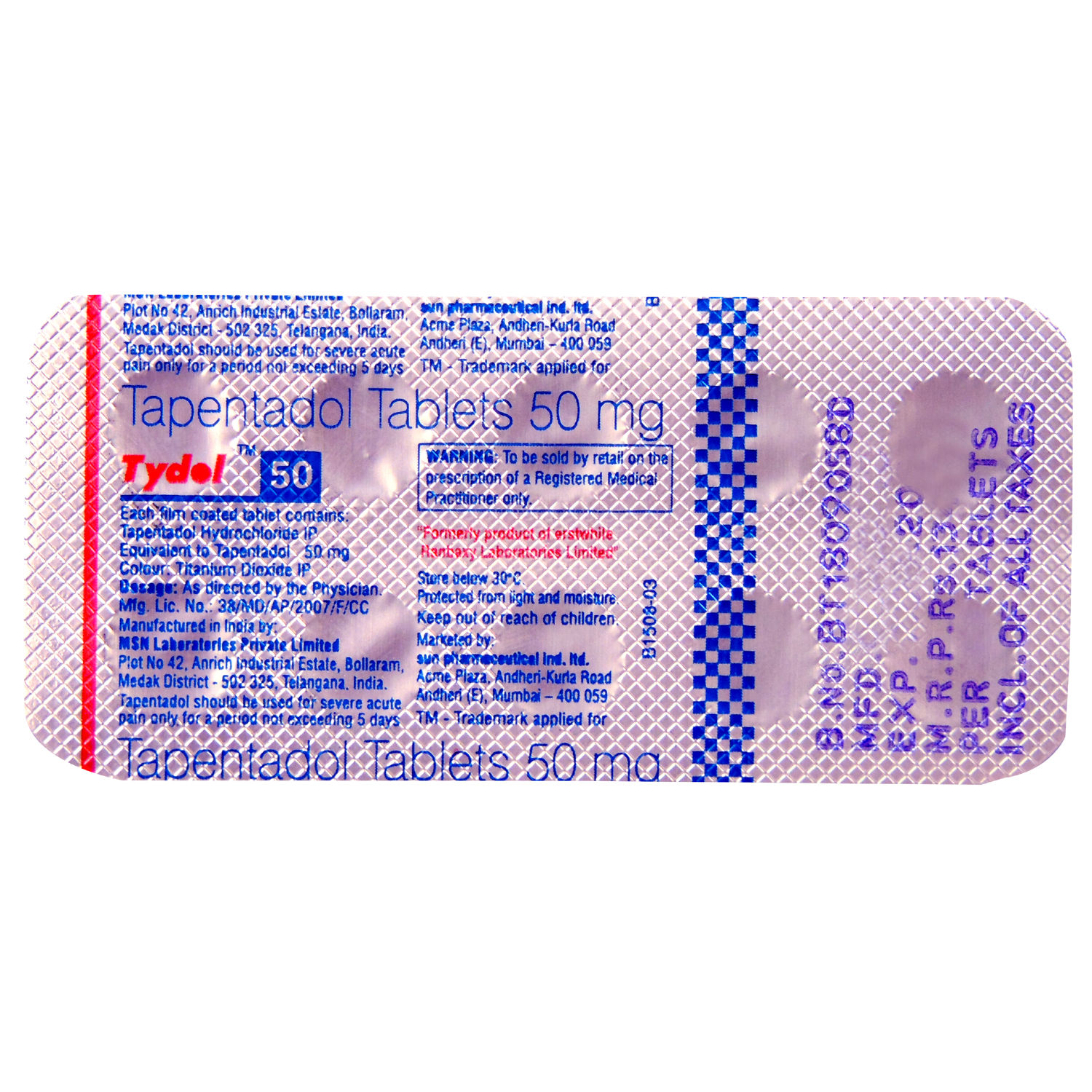 Tydol 50 Tablet | Uses, Side Effects, Price | Apollo Pharmacy