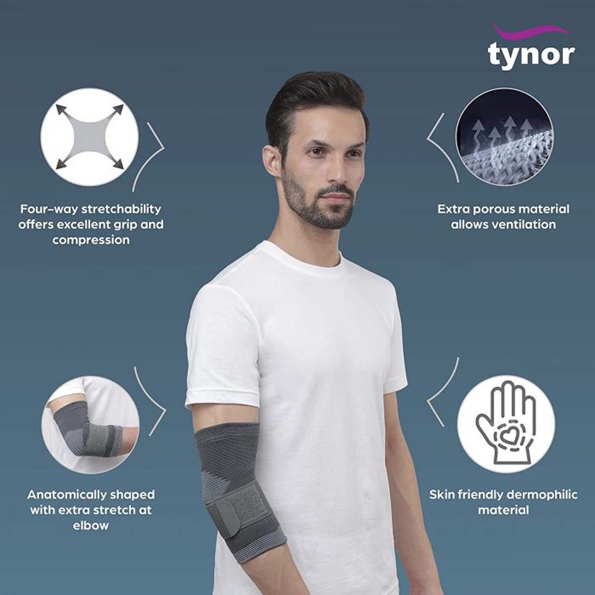 Tynor Elbow Support Large, 1 Count Price, Uses, Side Effects ...