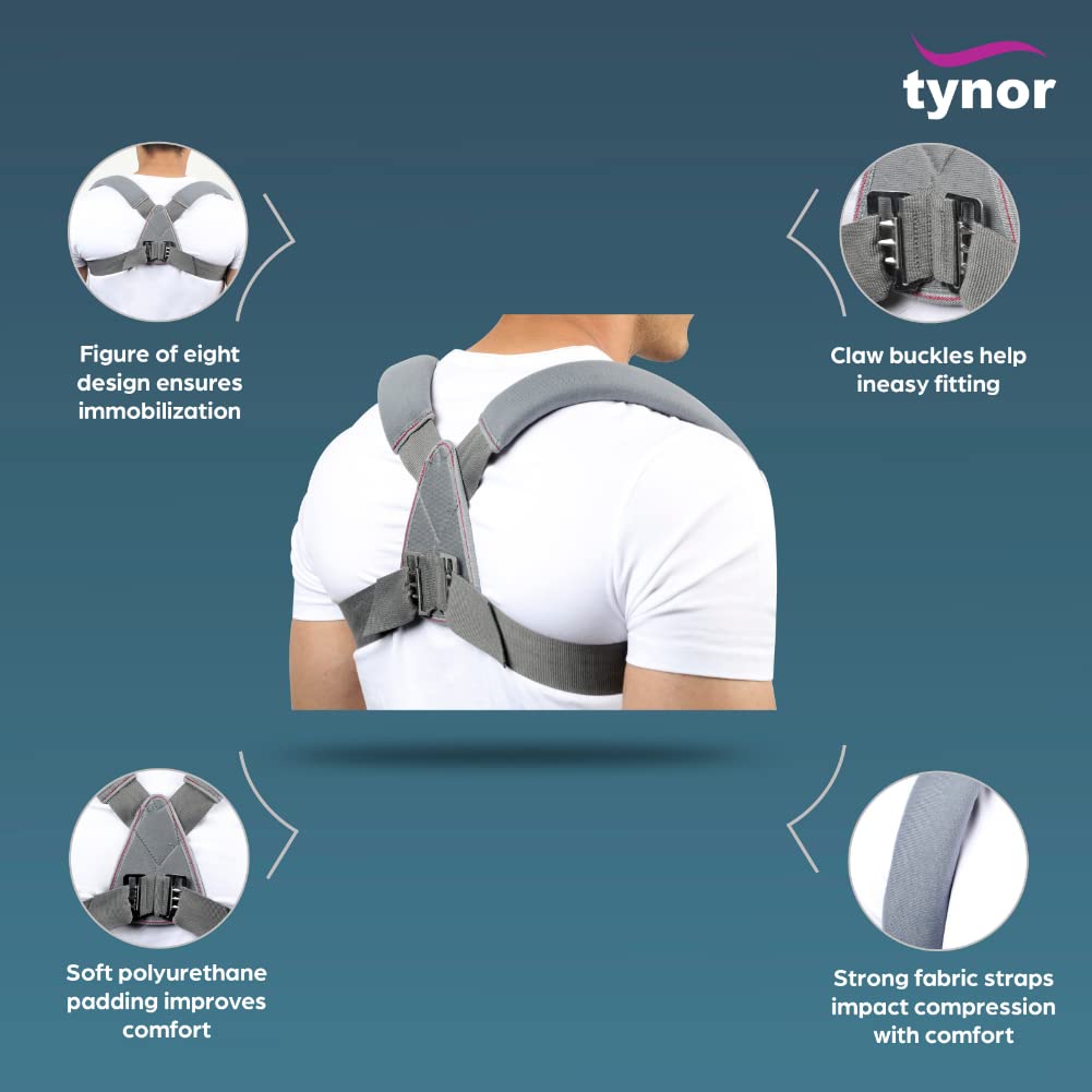 Tynor Clavicle Brace Medium, 1 Count Price, Uses, Side Effects ...
