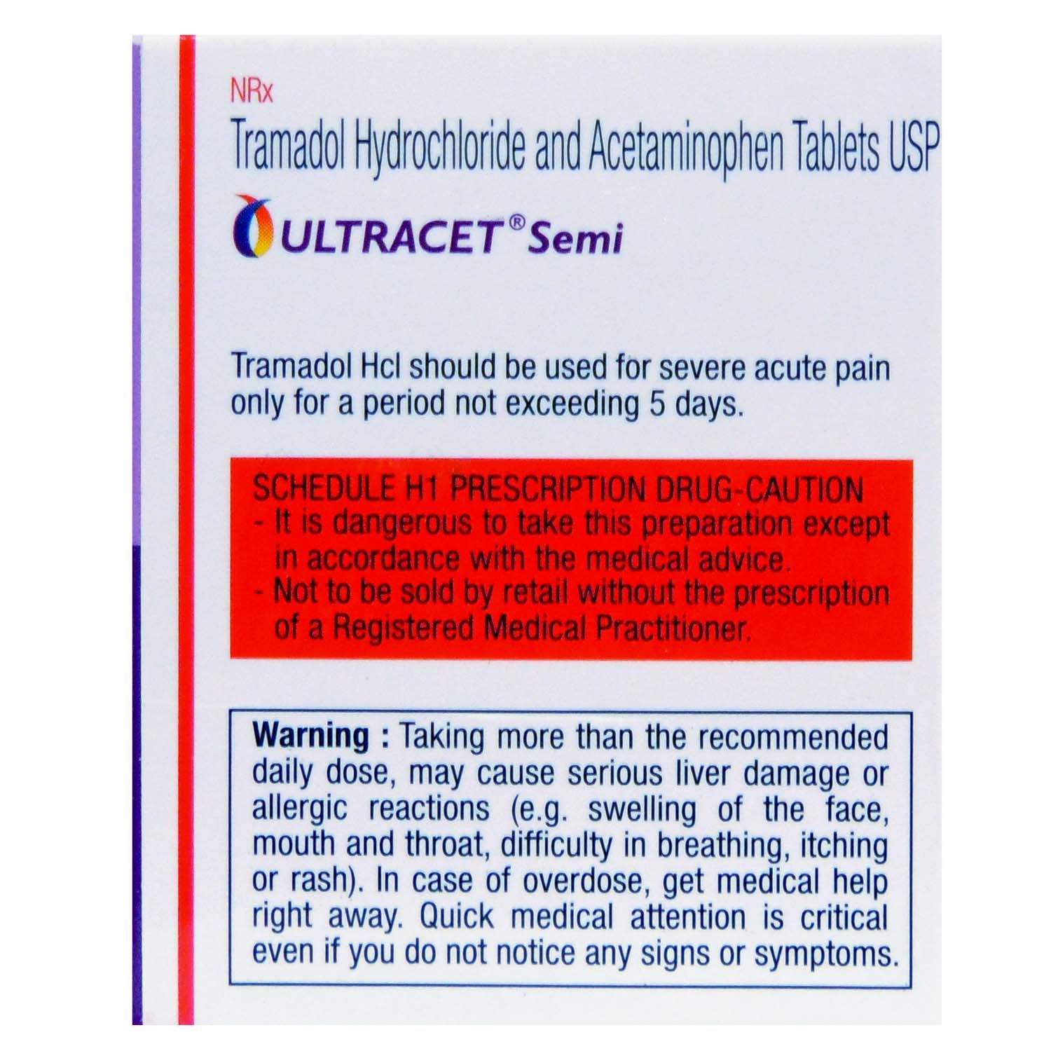 Ultracet Semi Tablet | Uses, Side Effects, Price | Apollo Pharmacy