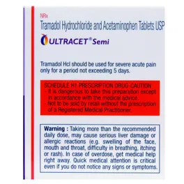 Ultracet Semi Tablet | Uses, Side Effects, Price | Apollo Pharmacy
