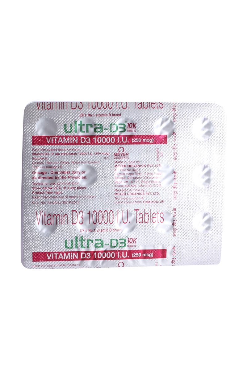 Ultra-D3 10K Tablet 30's Price, Uses, Side Effects, Composition ...