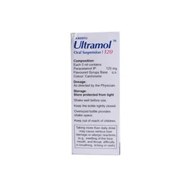 Ultramol 120 Paediatric Oral Suspension | Uses, Side Effects, Price ...