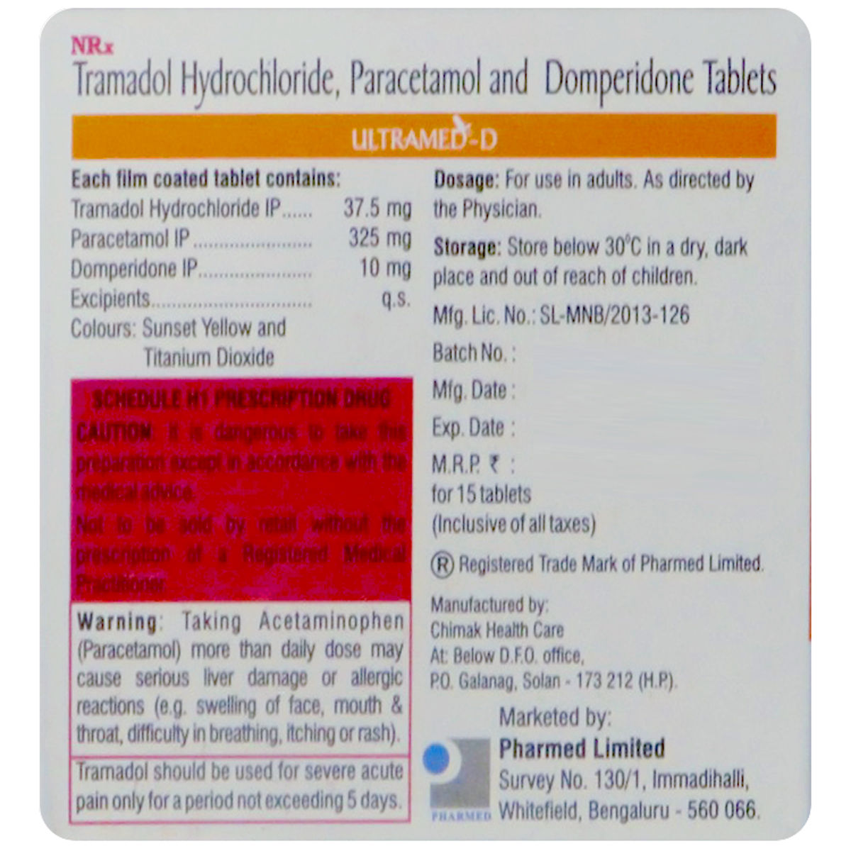 Ultramed-D Tablet | Uses, Side Effects, Price | Apollo Pharmacy