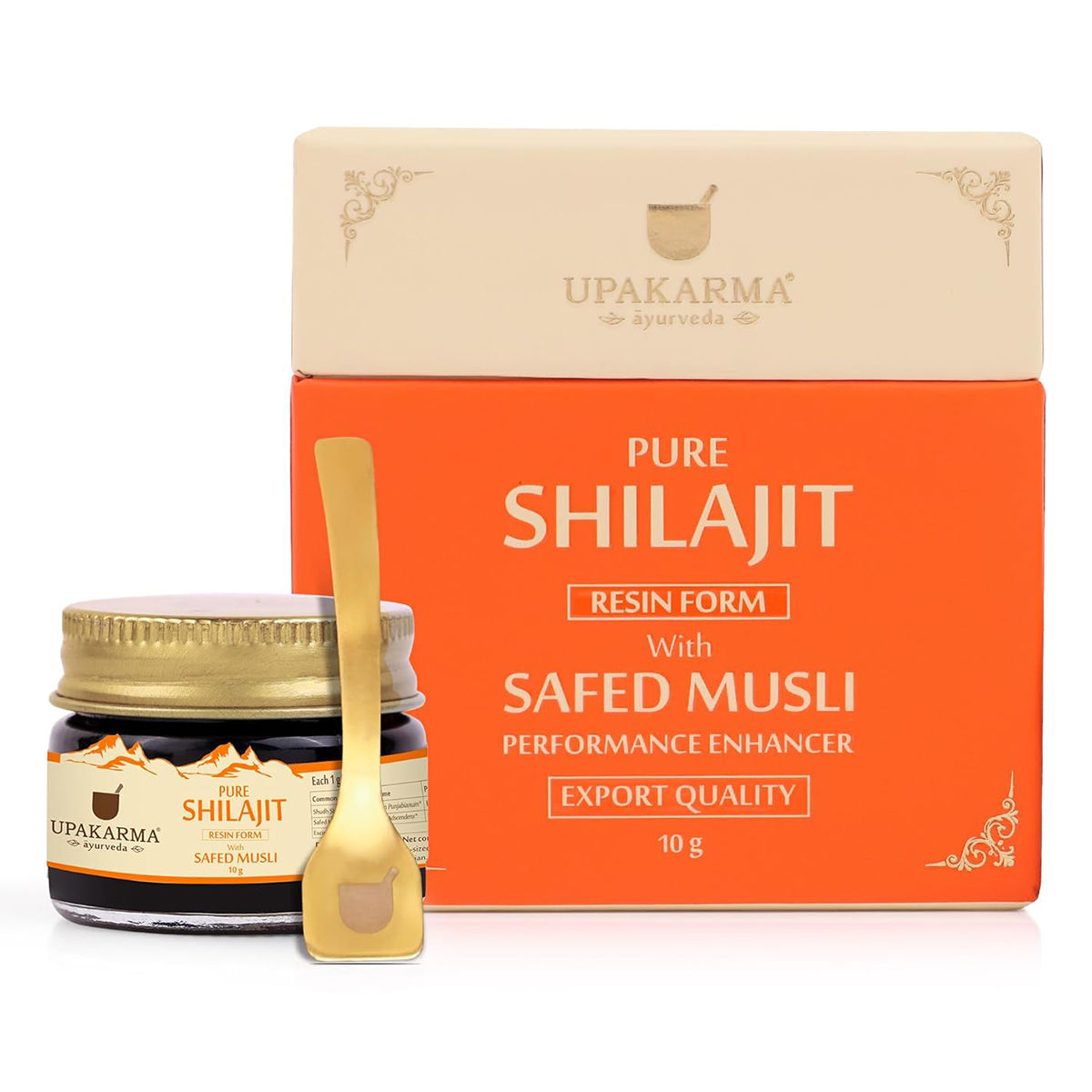 Buy Upakarma Ayurveda Pure Shilajit Resin Form with Safed Musli, 10 gm ...