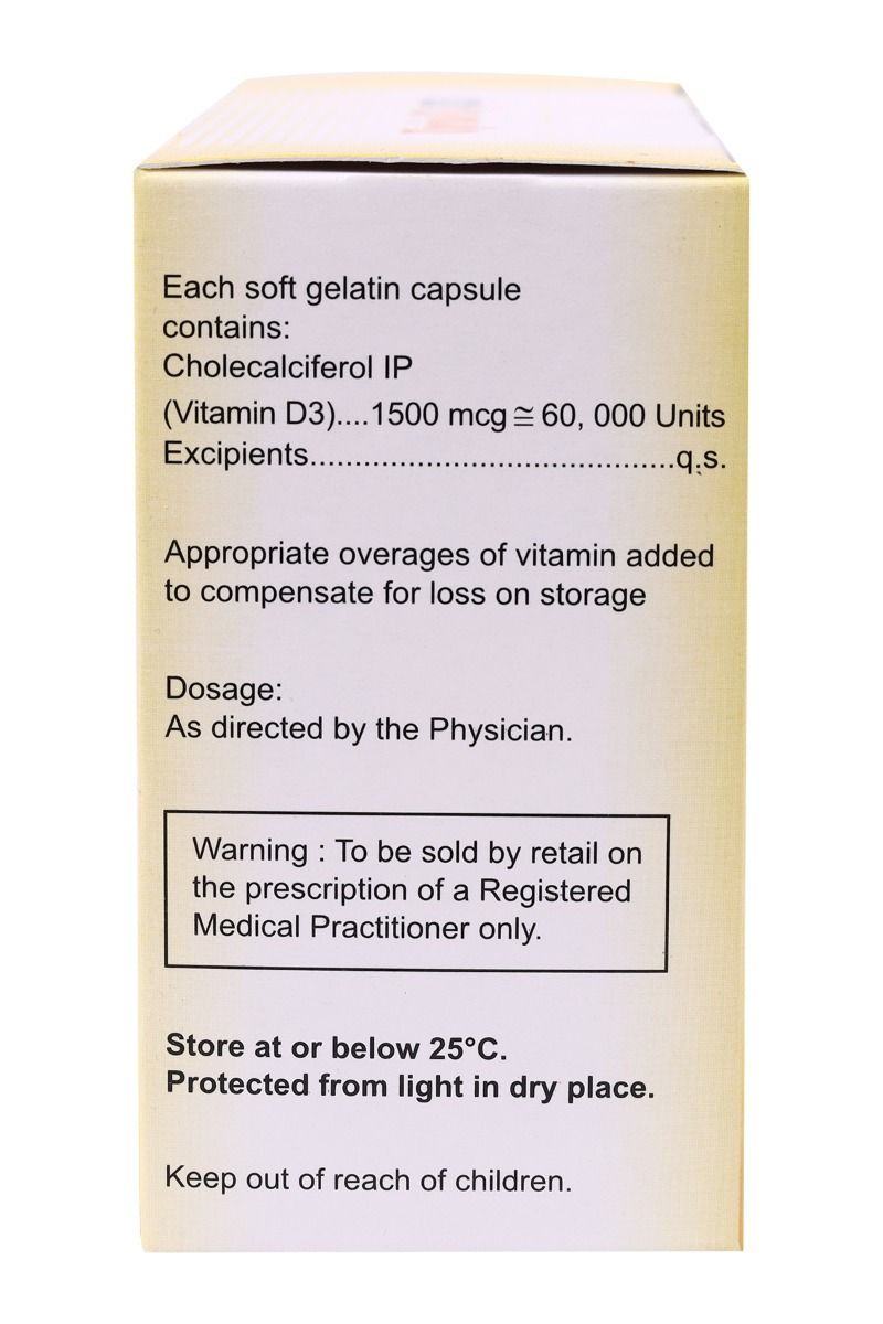 Uprise-D3 60K Capsule 8's Price, Uses, Side Effects, Composition ...