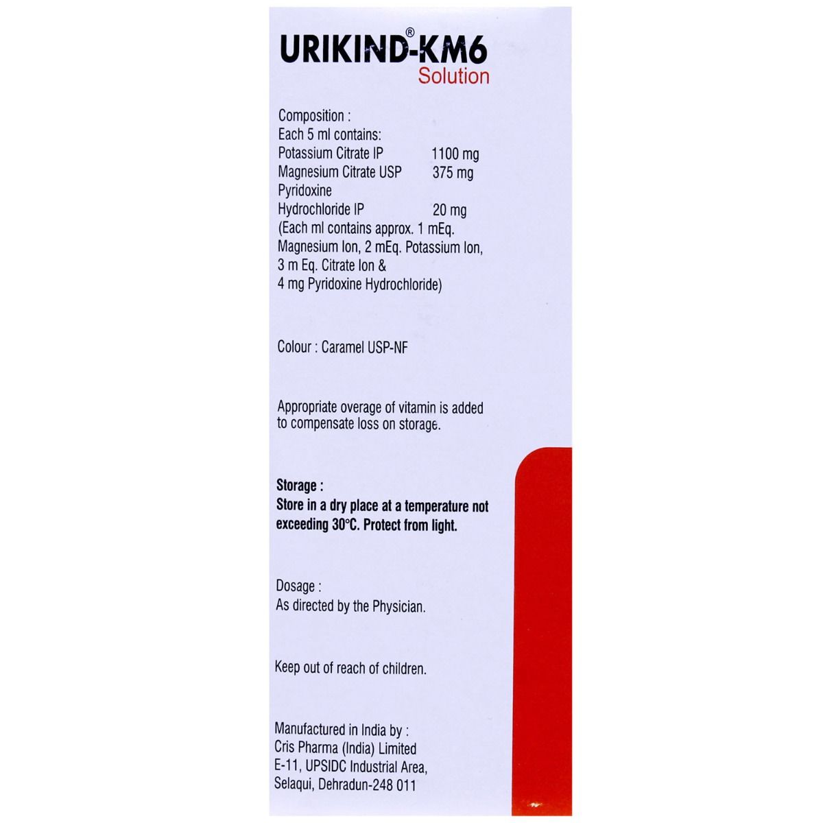 Urikind KM6 Solution 200 ml Price, Uses, Side Effects, Composition ...