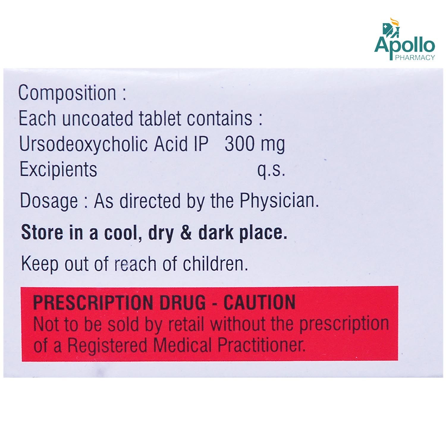 Ursomax-300 Tablet 10's Price, Uses, Side Effects, Composition - Apollo ...