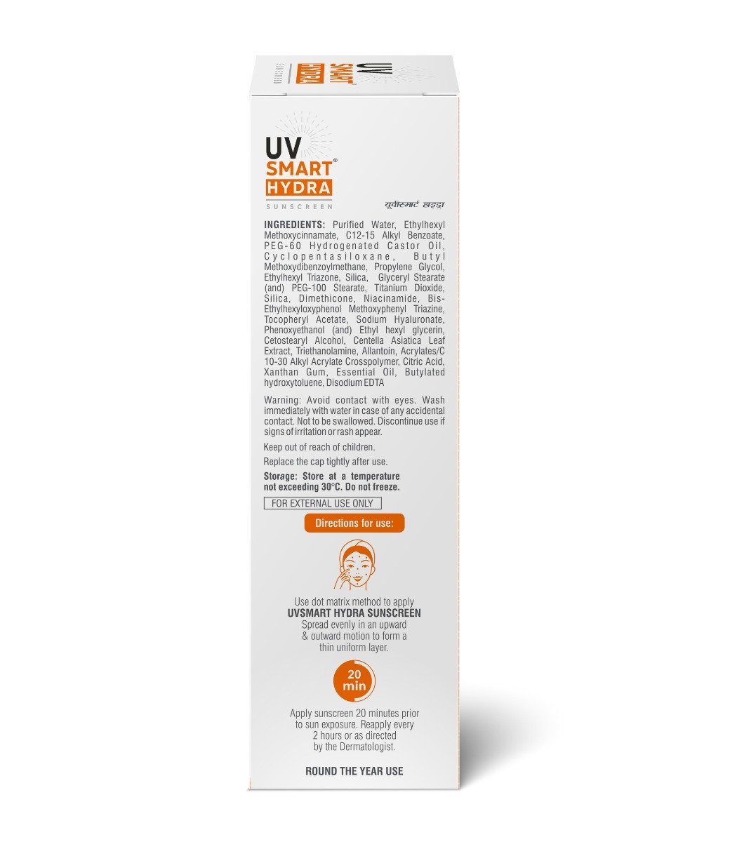 Buy UV Smart Hydra SPF 50+ PA+++ Sunscreen, 50 ml | 19 Minutes Delivery ...